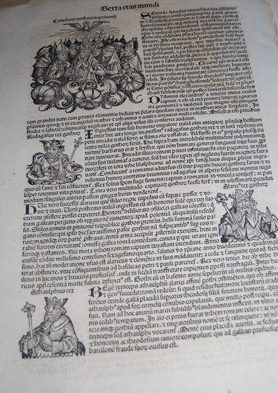 Liber Chronicarum. Nuremberg Chronicle. Single Leaf. Folio CXXXV ...