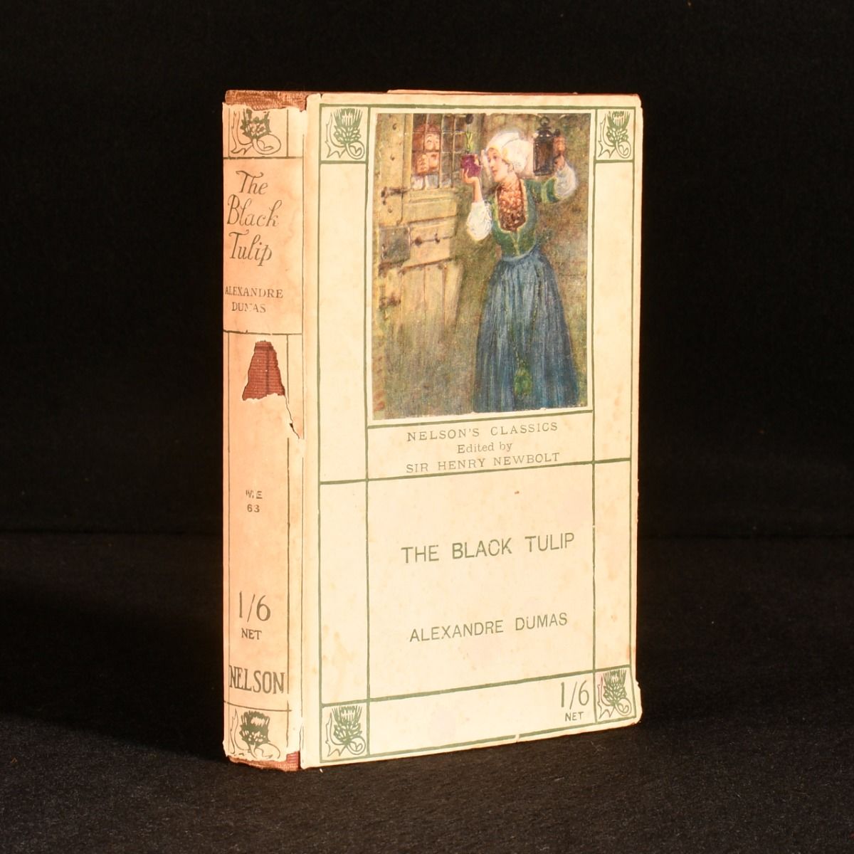 BIBLIO | The Black Tulip by Alexandre Dumas | Cloth | c1920 | T. Nelson and Sons, Ltd