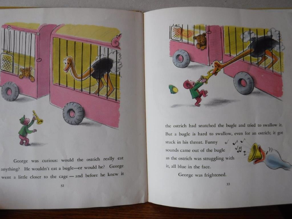 Curious George Rides a Bike by Rey, H. A | Hardcover | 1952 | Houghton Mifflin | Biblio