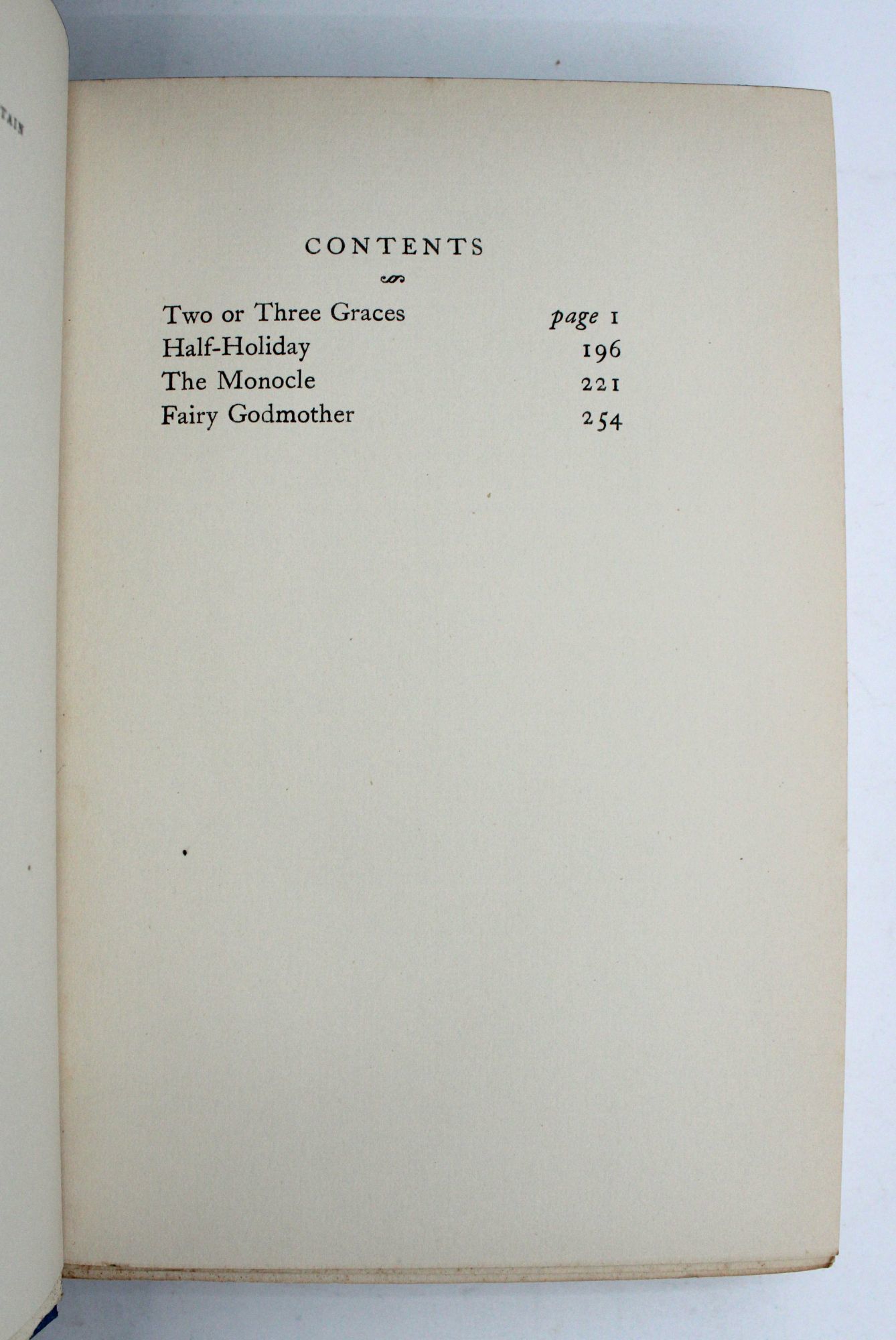 Two or Three Graces and Other Stories by Huxley, Aldous | 272 pp. 1 ...