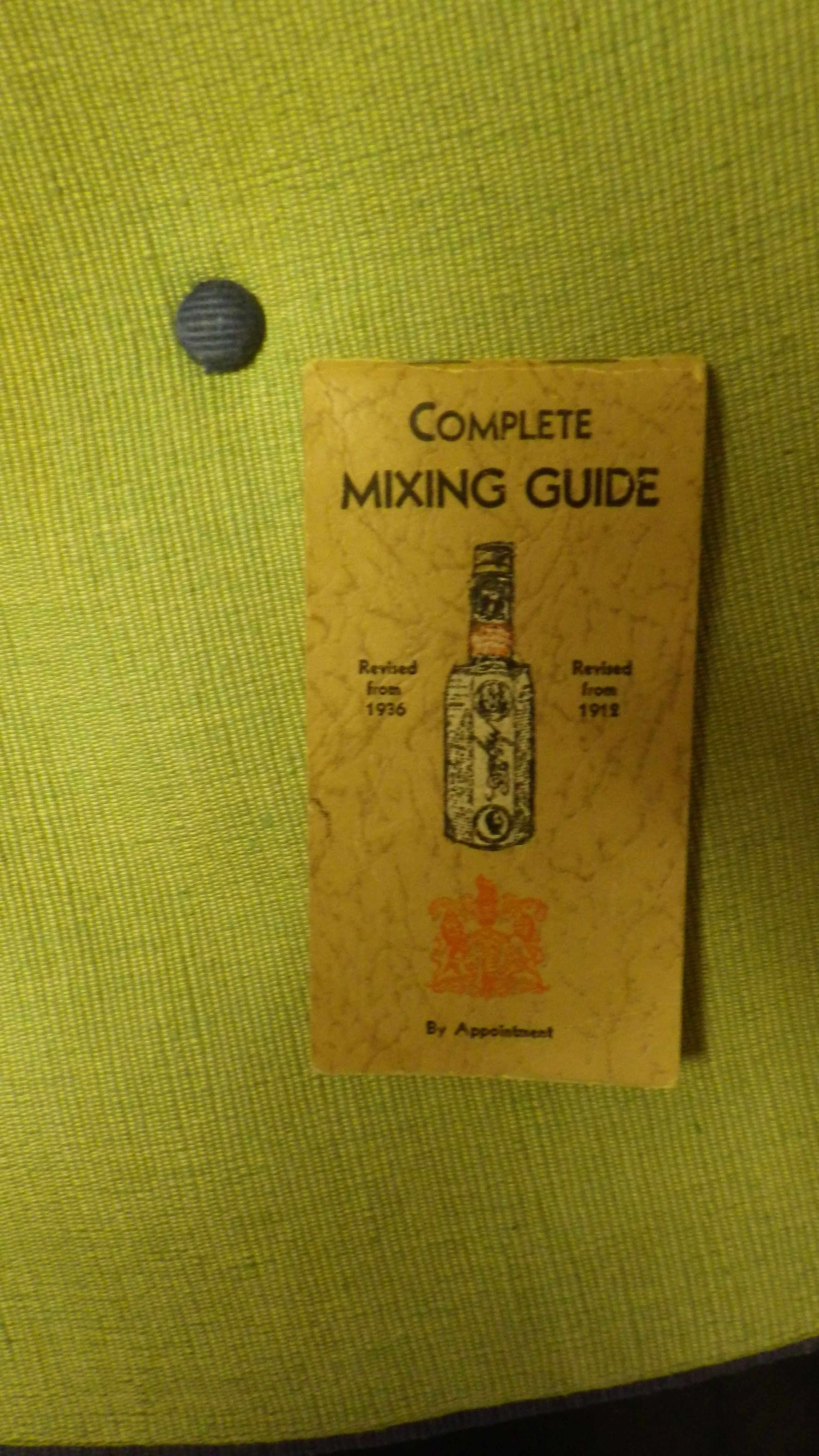 Complete Mixing Guide, Revised from 1912 & 1936, Small Pamphlet Like ...
