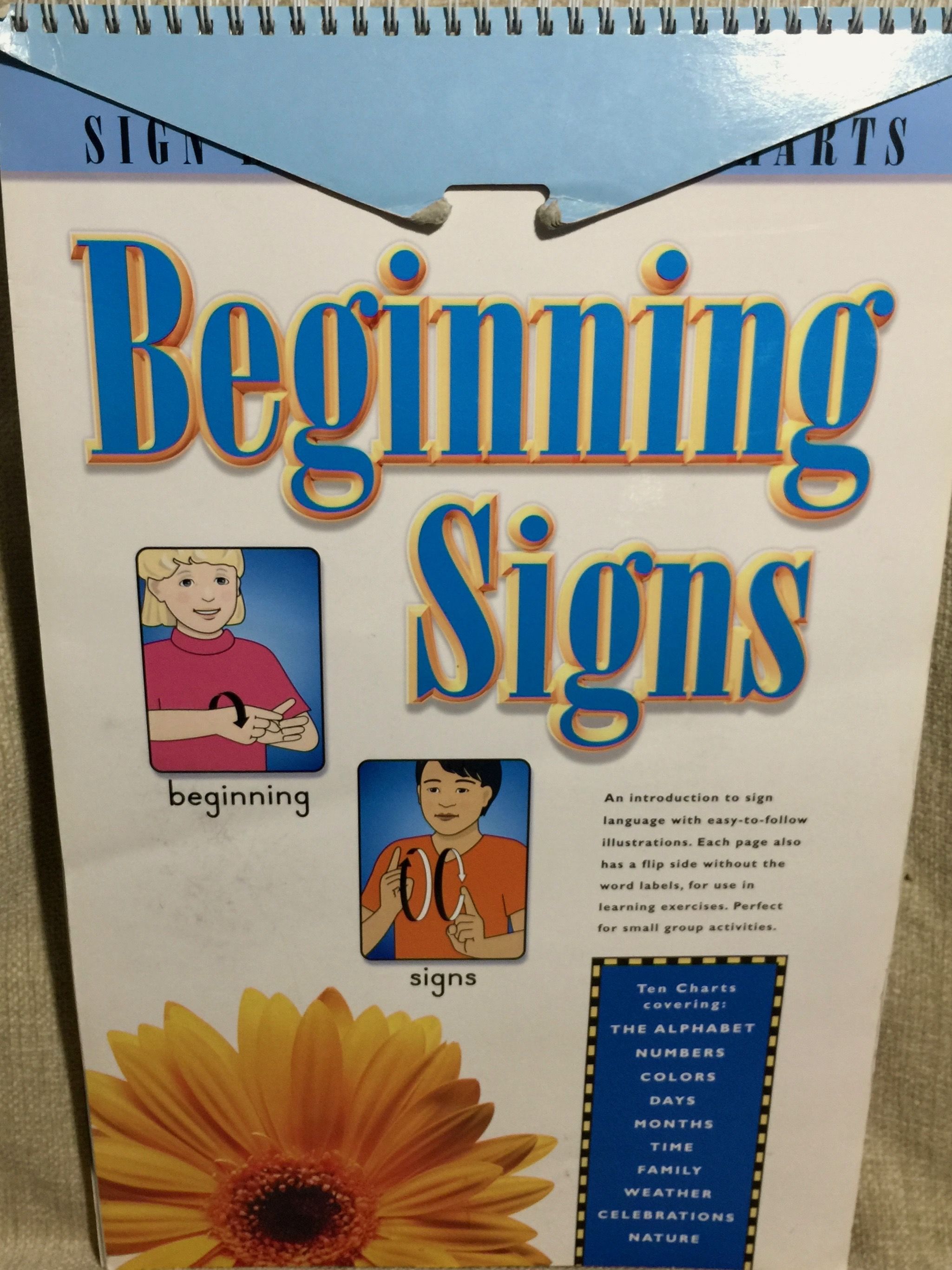 Sign Language Flip Chart