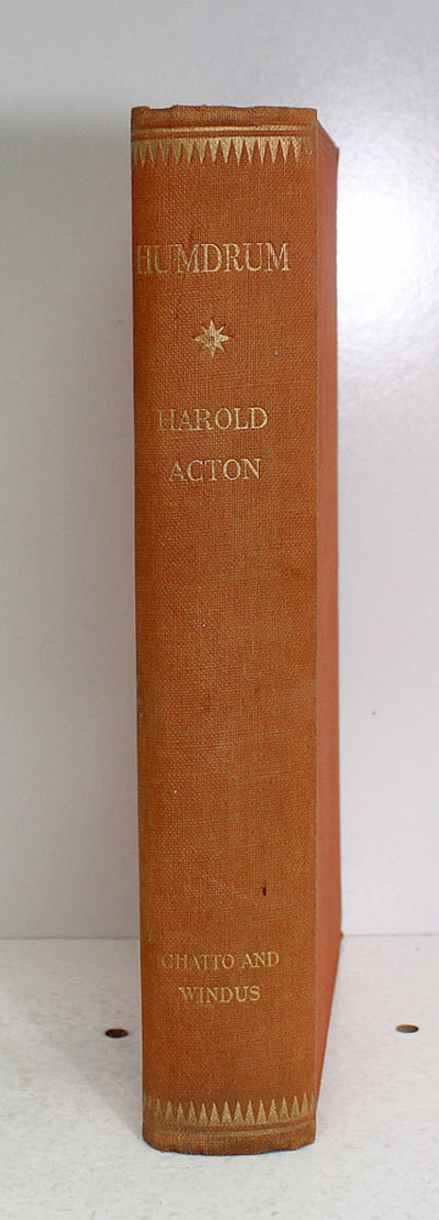 BIBLIO | Humdrum by Harold Acton | Cloth | 1928 | Chatto and Windus