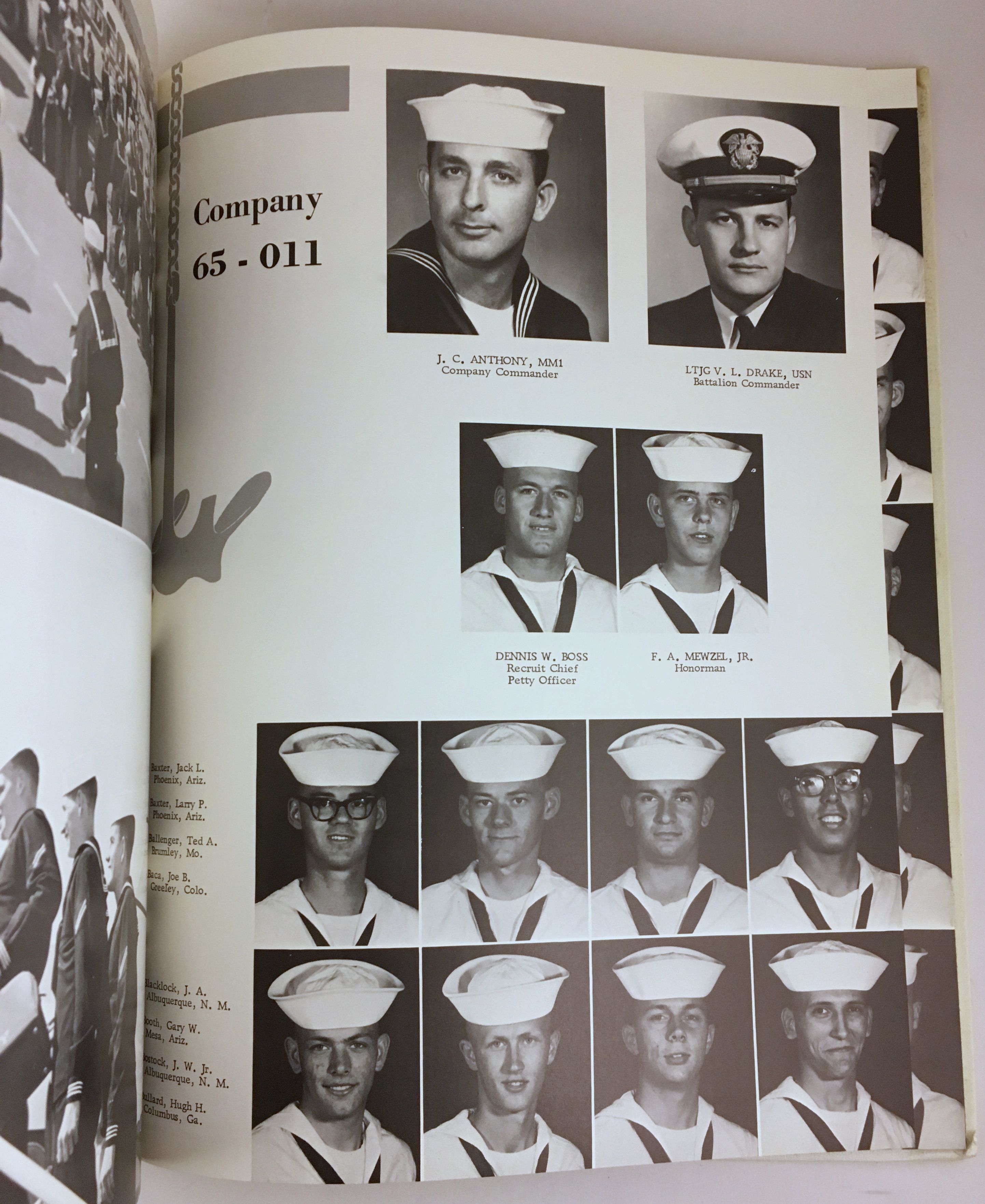 1965 US NAVAL TRAINING CENTER The Anchor San Diego California Company ...