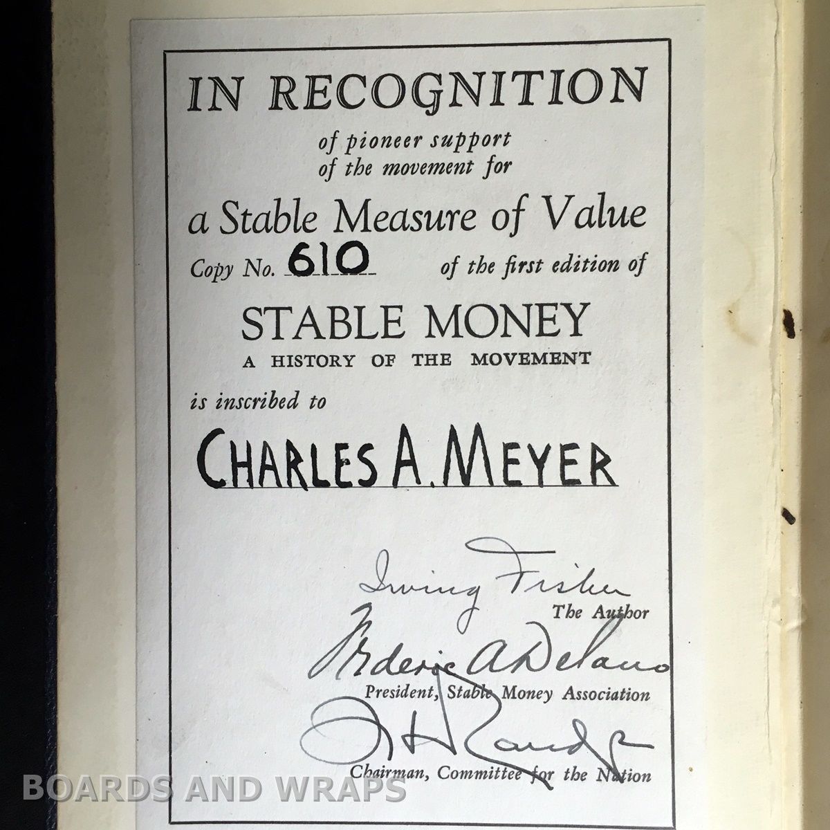 Economics - Stable Money! | BIBLIO