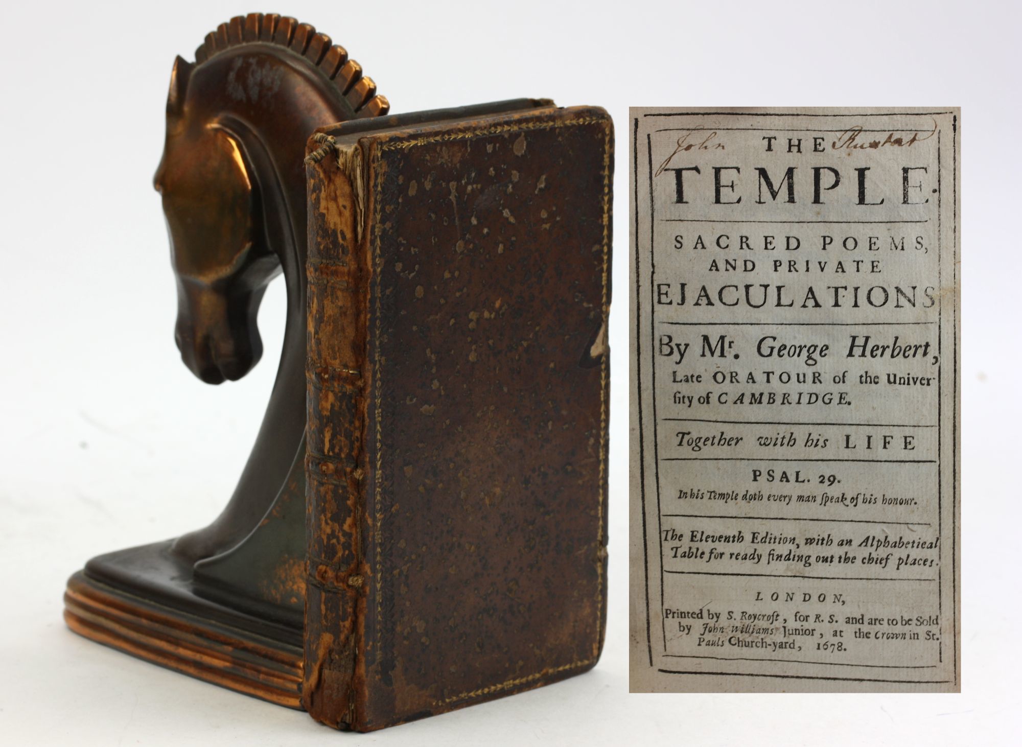 The Temple Sacred Poems by Herbert George Harvey Christopher (4 items ...