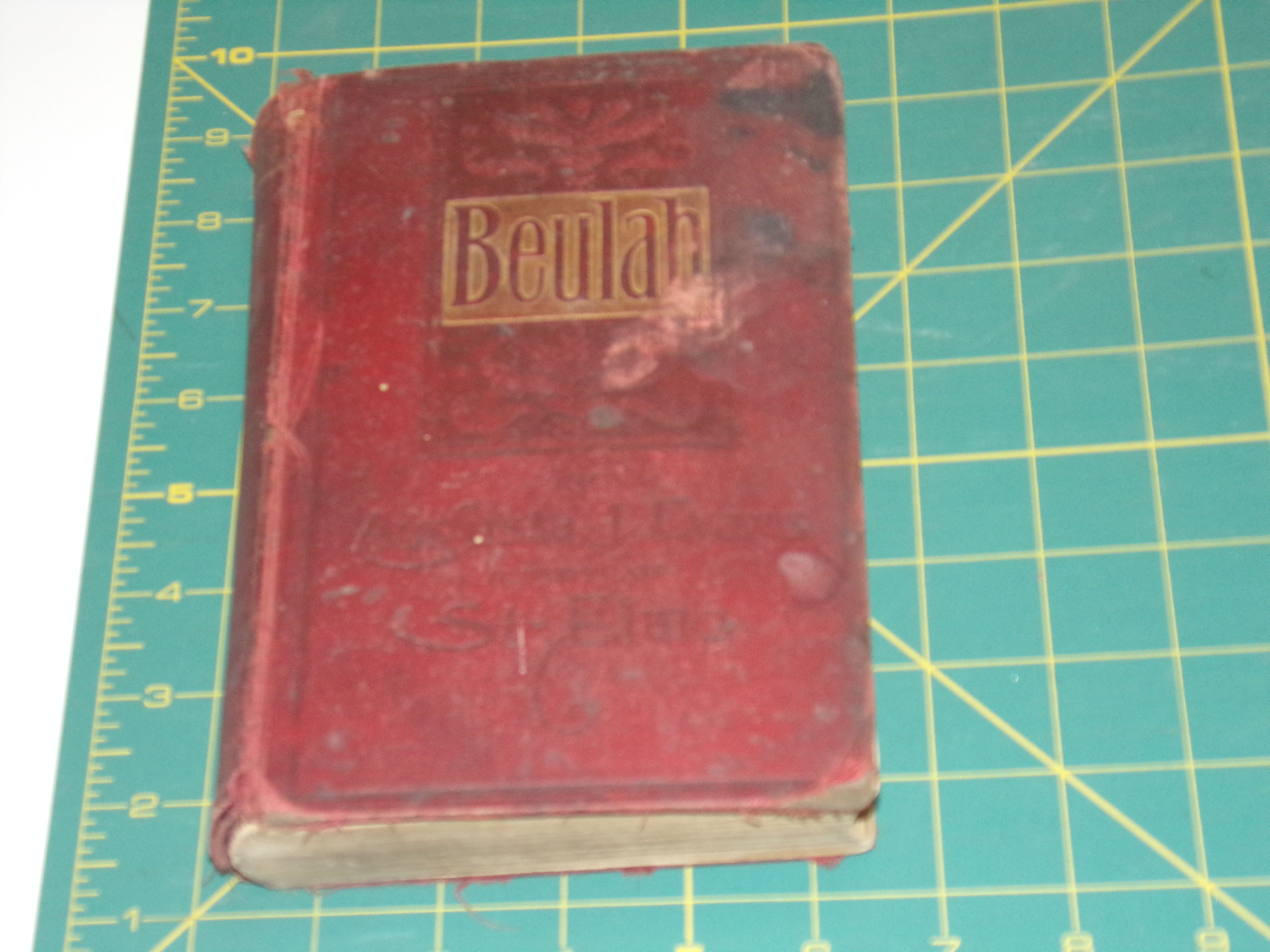 Beulah by Augusta J. Evans | Red cloth over boards with gilt title on ...