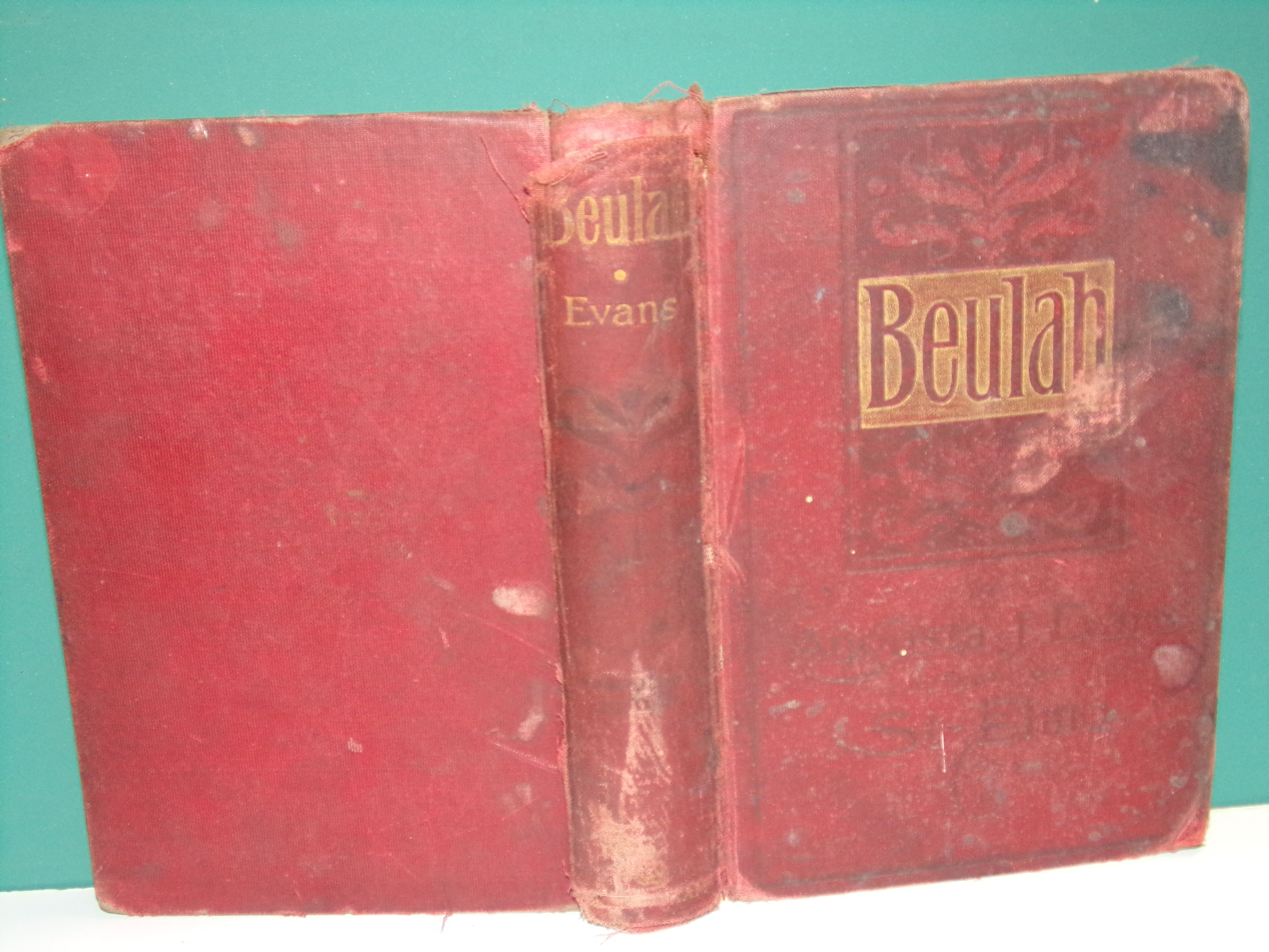 Beulah by Augusta J. Evans | Red cloth over boards with gilt title on ...