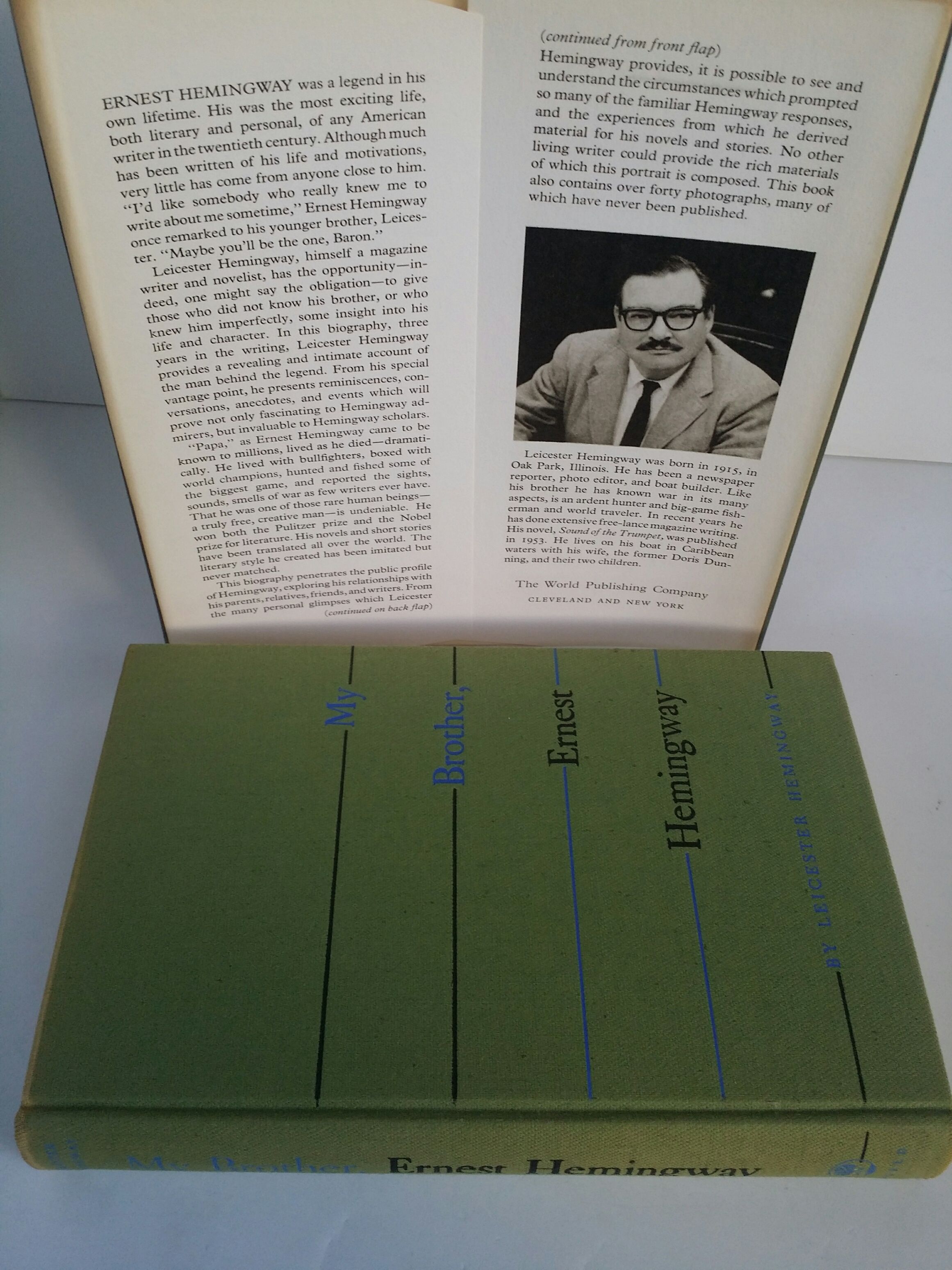 My Brother Ernest Hemingway by Leicester Hemingway | 1962 | The World ...