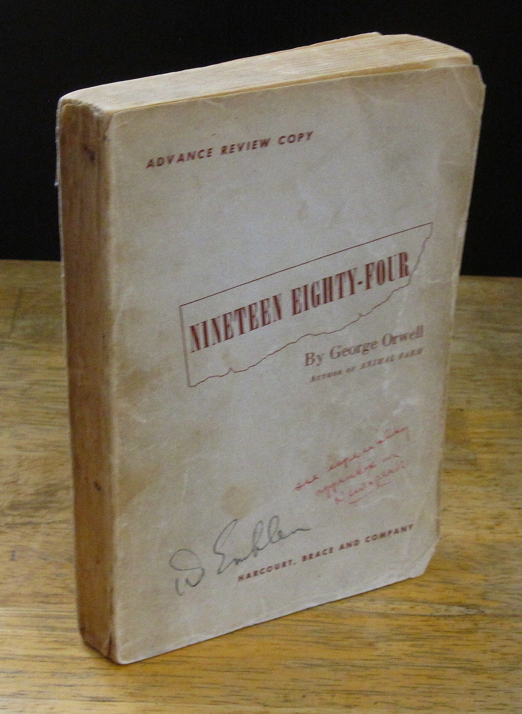 Nineteen Eighty-Four: A 1984 Novel [Advance Review Copy] by Orwell ...
