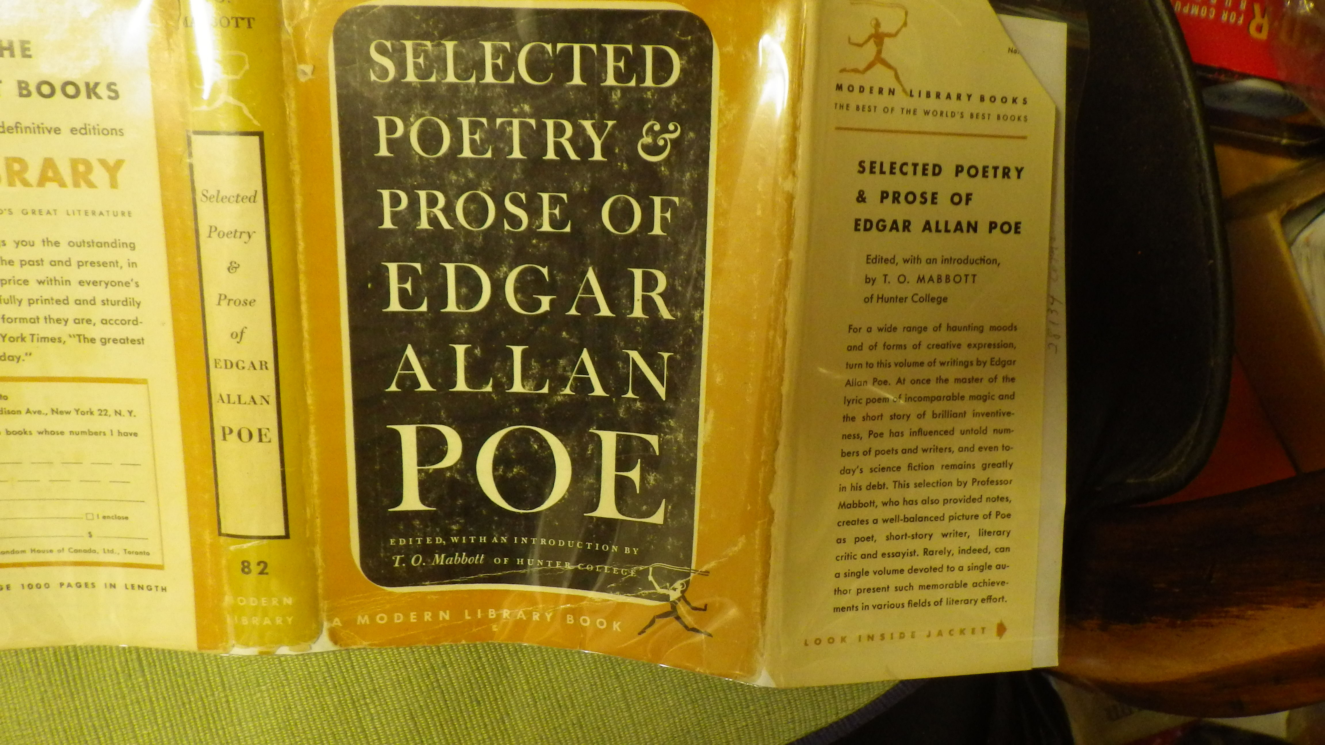 Selected Poetry & Prose of Edgar Allen ALLAN Poe , Contains a wonderful ...