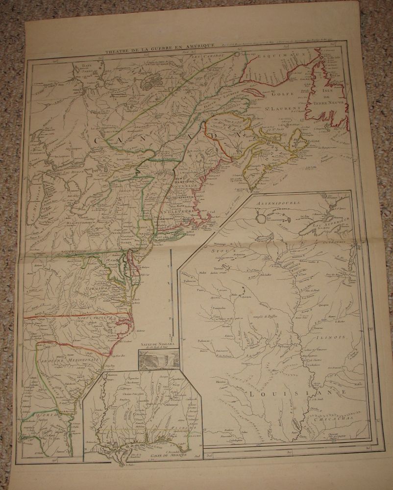 (Map, Revolutionary War Era, Colonial America): Theatre de la Guerre en ...