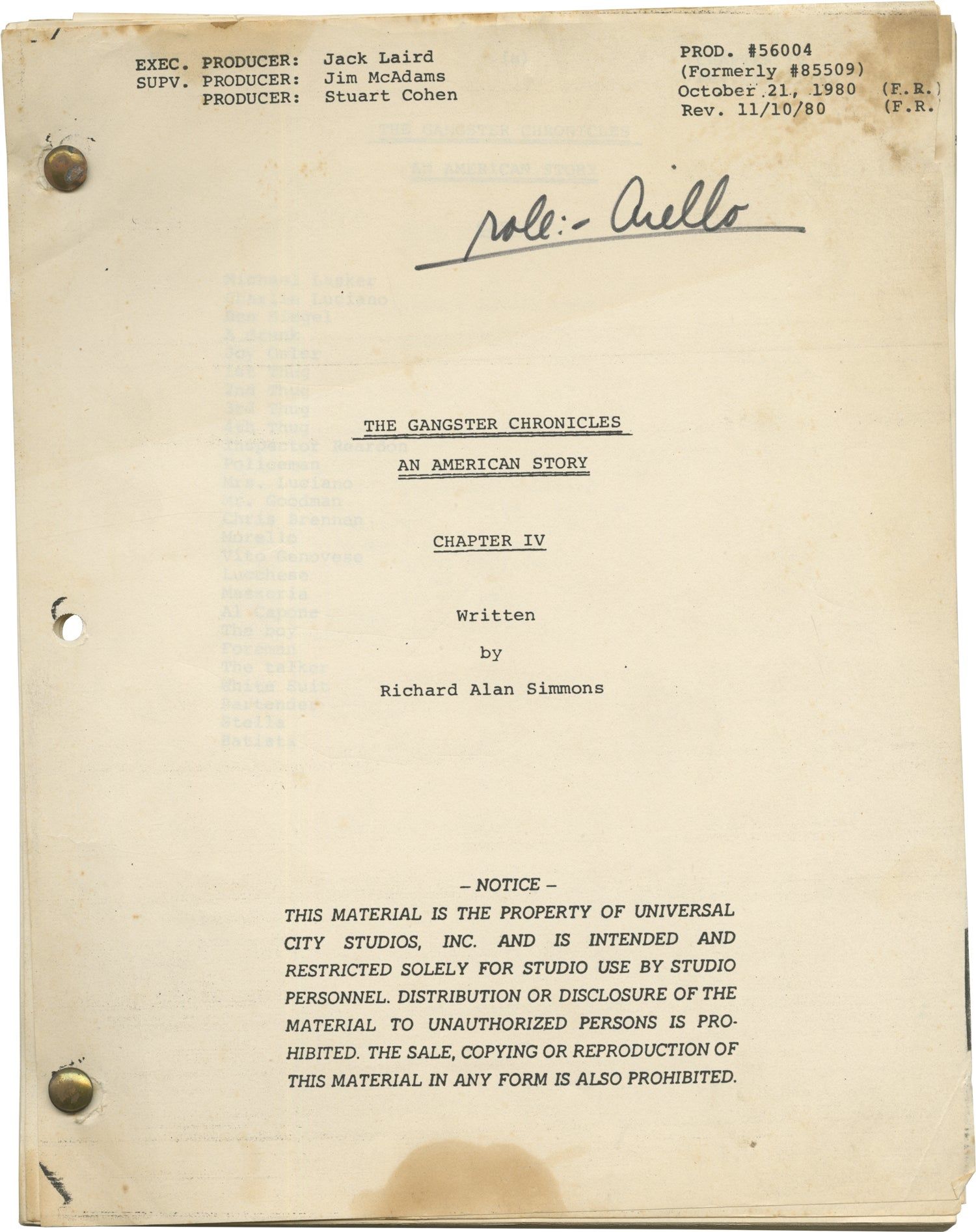 The Gangster Chronicles: Episode 4 [The Gangster Chronicles: An ...