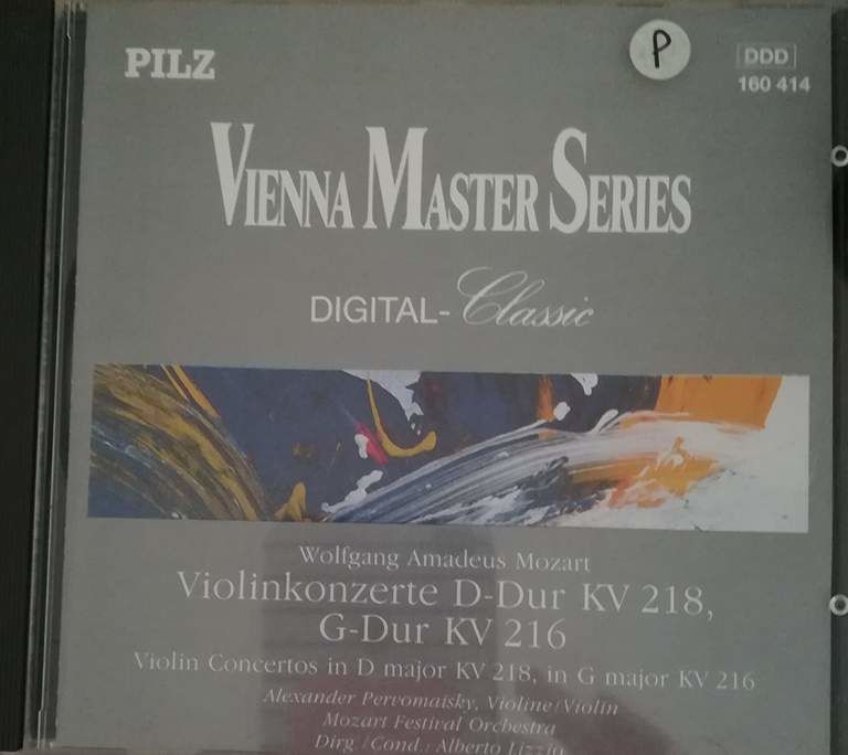 Wolfgang Amadeus Mozart - Violinkonzerte KV 218 216 by Vienna Master Series Digital Classic ...