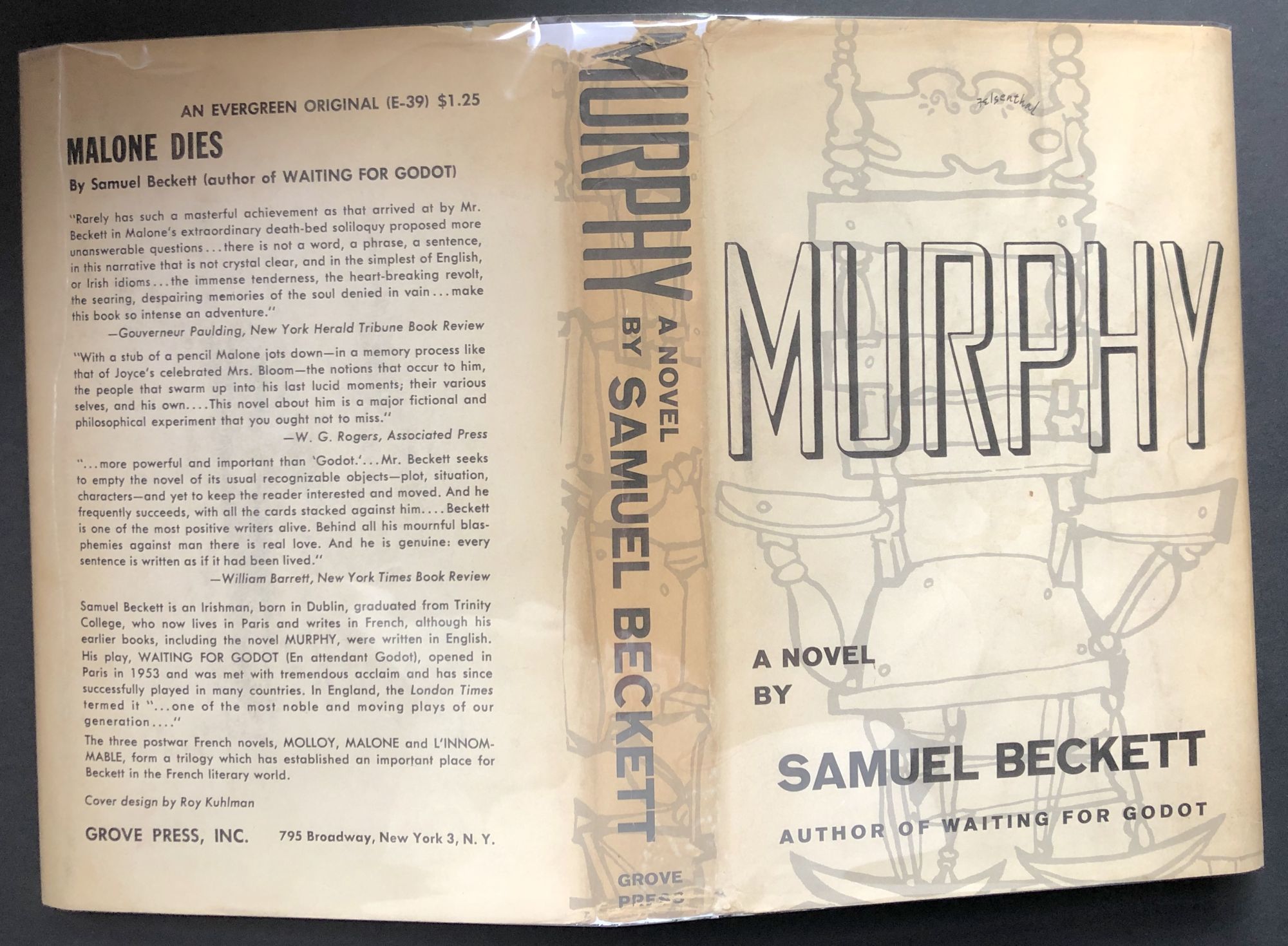 Murphy by Beckett, Samuel | Hardcover | 1957 | Grove Press | Biblio