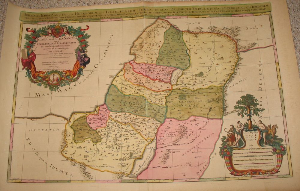 (Map of Holy Land): Iudaea [Judaea], seu Terra Sancta quae Hebraeorum ...