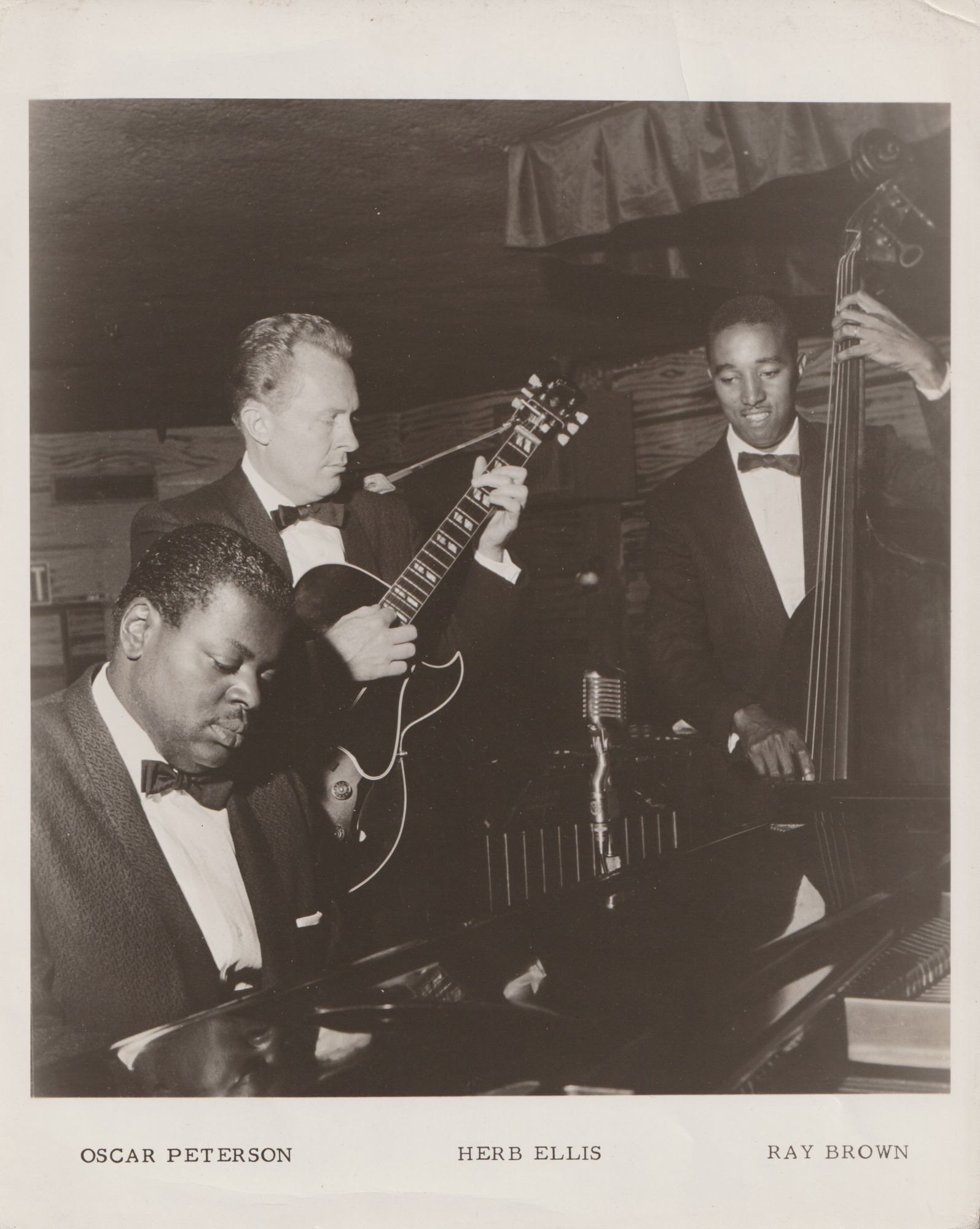 Original photograph of the Oscar Peterson Trio, 1957 by Ray Brown ...