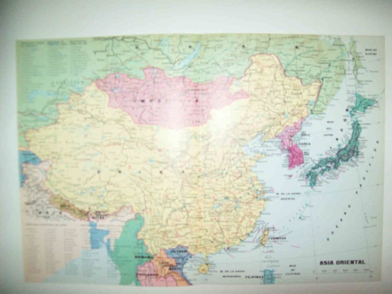 BIBLIO | LAMINA 15346: Mapa politico de Asia by Varios | | 1973 | Plaza ...