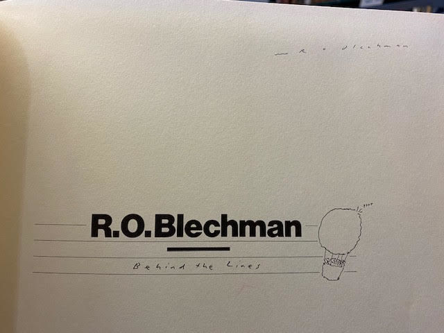 Behind the Lines by Blechman, R. O | Hardcover | 1980 | Hudson Hills ...