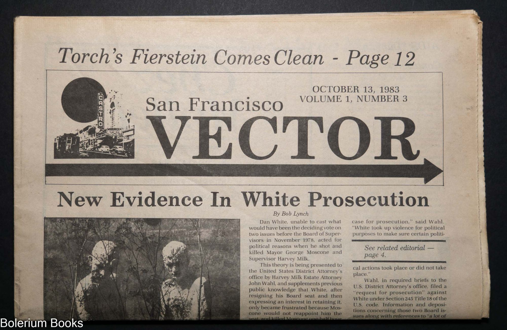San Francisco Vector: vol. 1, #3, October 13, 1983; New Evidence in ...