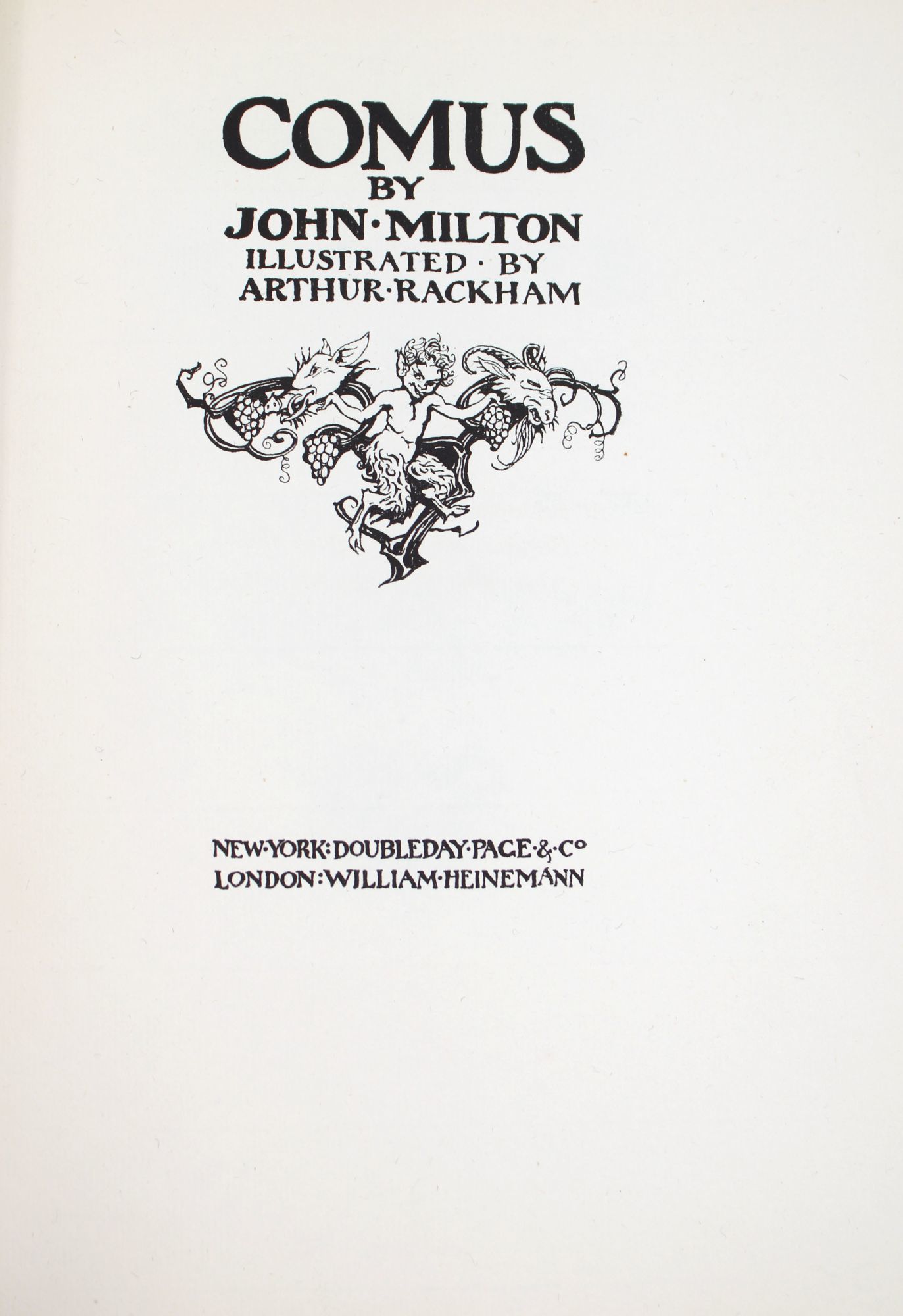 Comus by (Rackham, Arthur) Milton, John | Search for Rare Books | ABAA