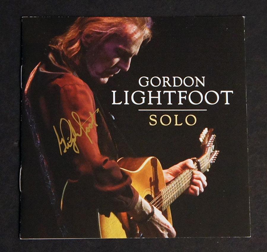 BIBLIO | Solo (Signed by Gordon with Sealed CD) by Gordon Lightfoot ...