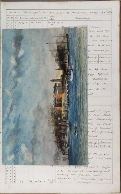 A midshipman's logbook kept aboard the HMS Shah, the HMS Pelican, and ...