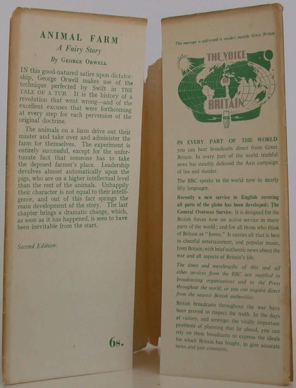 Animal Farm by Orwell, George | Hardcover | 1945 | Secker & Warburg ...