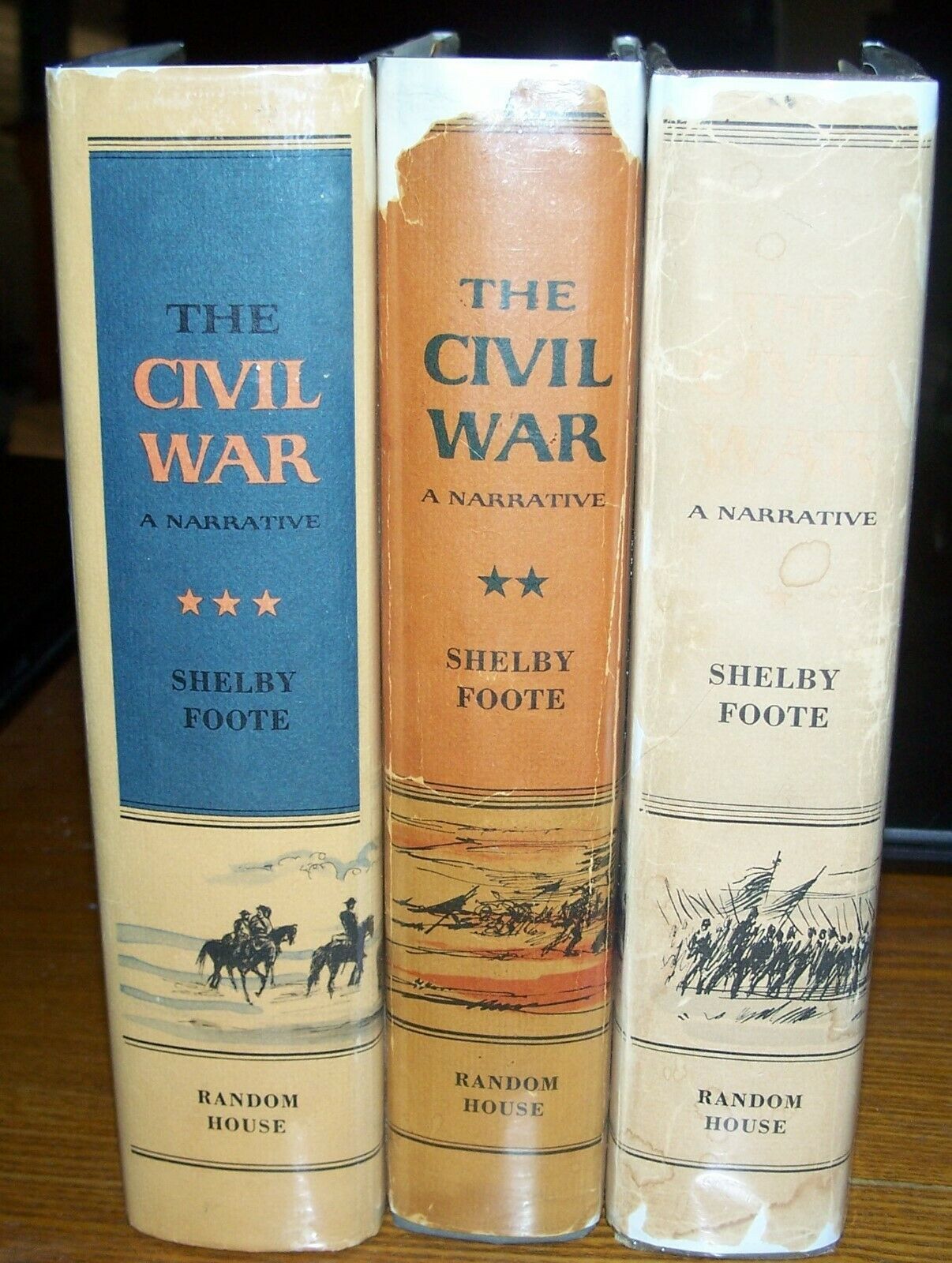 Shelby Foote The Civil War Narrative All 3 1st Ed, 1st Printing, HBDJ's ...