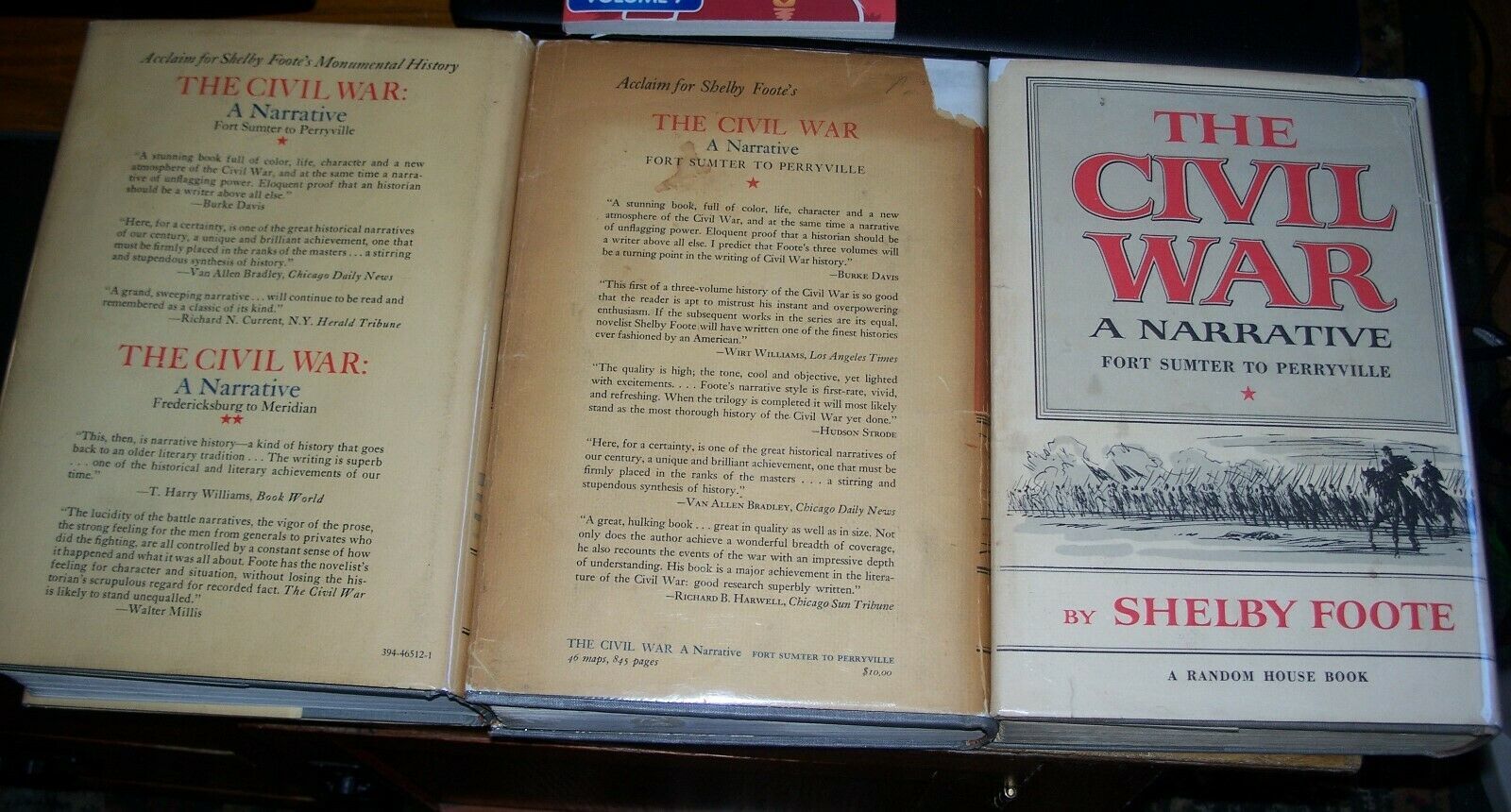 Shelby Foote The Civil War Narrative All 3 1st Ed, 1st Printing, HBDJ's ...