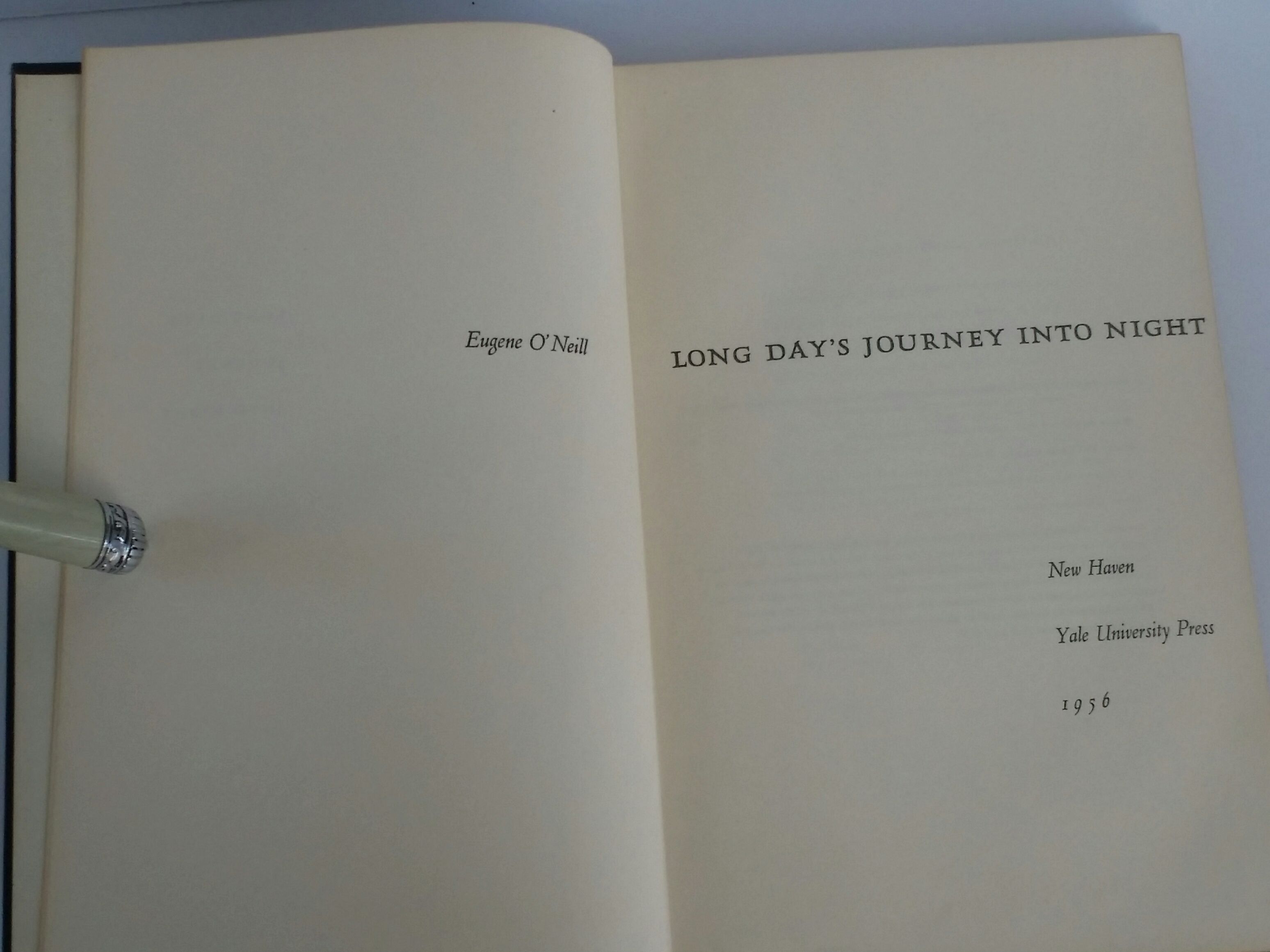 Long Day's Journey into Night by Eugene O'Neill | | 1956 | Yale University Press | BIBLIO