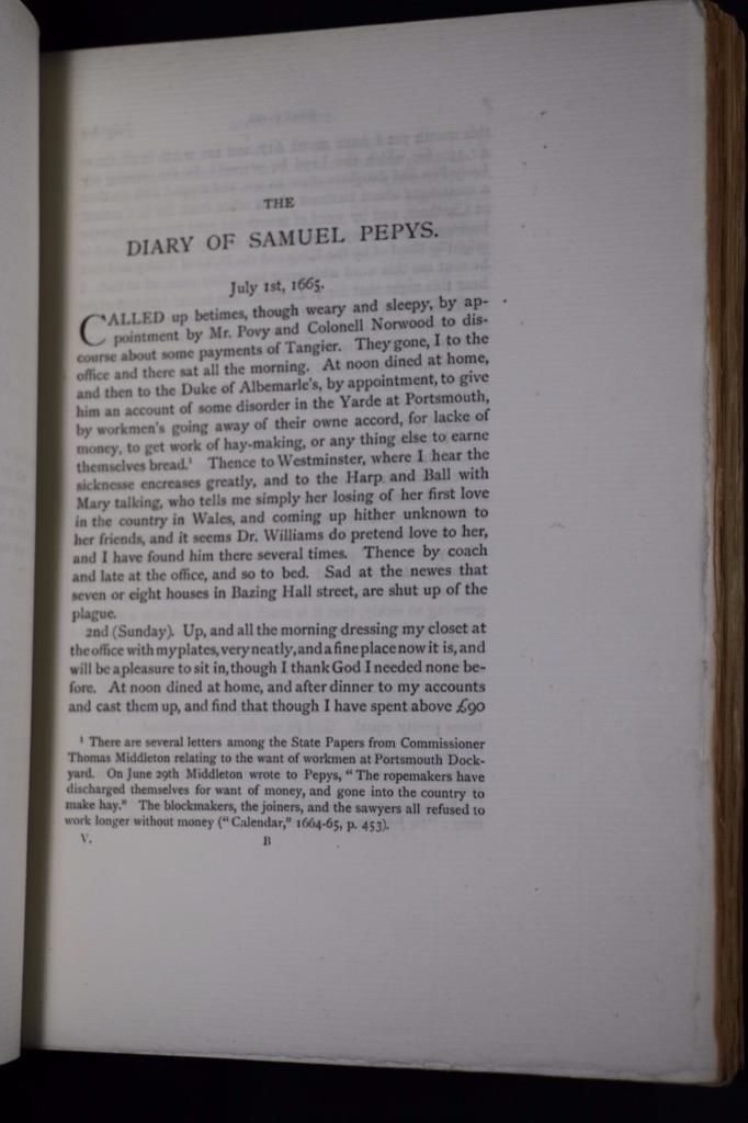 Diary of Samuel Pepys by Samuel Pepys | Hardcover | 1893 | George Bell & Sons | Biblio