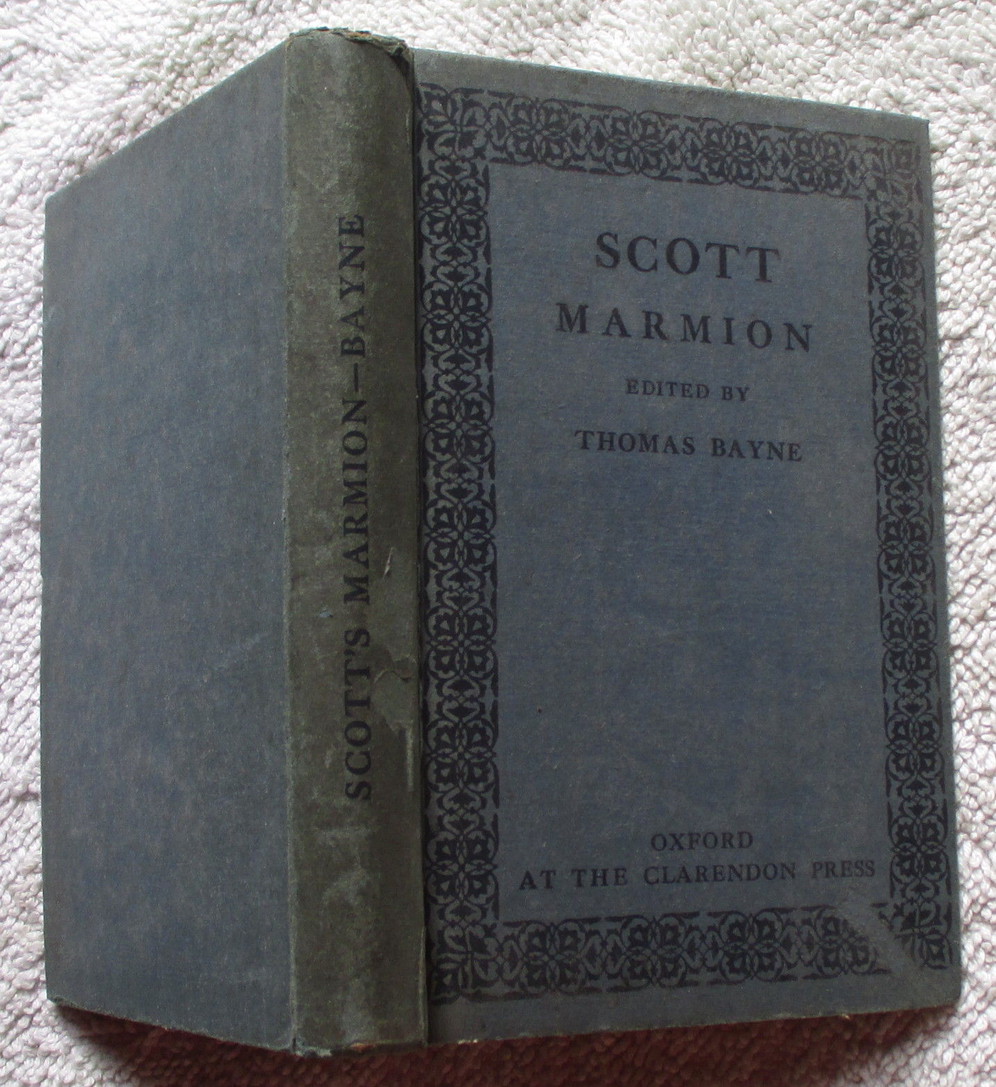 Marmion by Scott Sir Walter (ed. Thomas Bayne) | Hardcover | 1918 ...