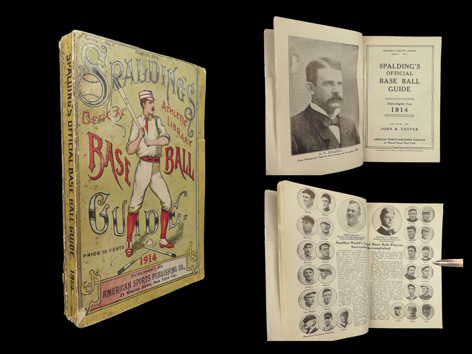 BIBLIO | Spalding’s official Athletic library baseball guide. 1914 by ...