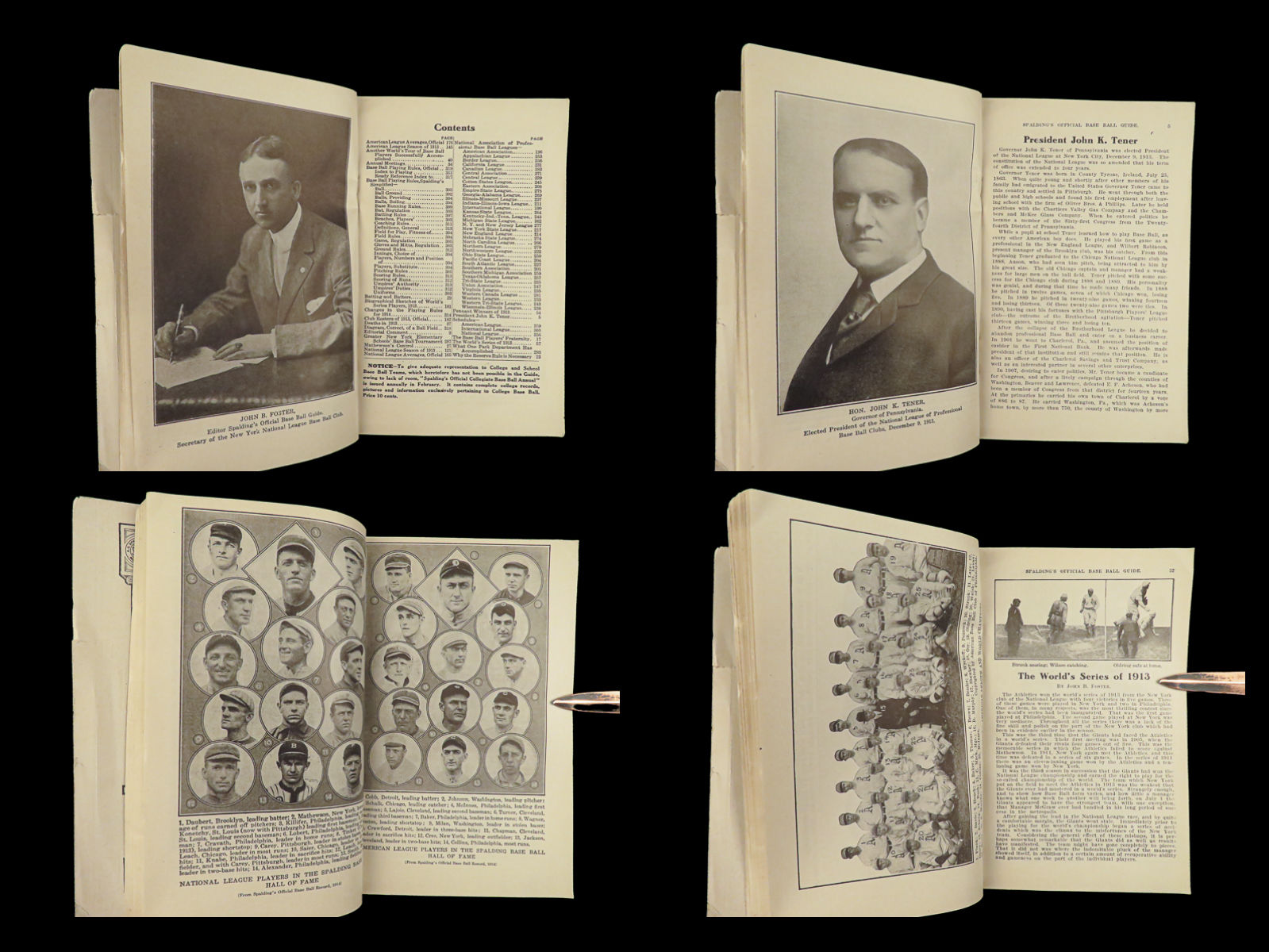 BIBLIO | Spalding’s official Athletic library baseball guide. 1914 by ...