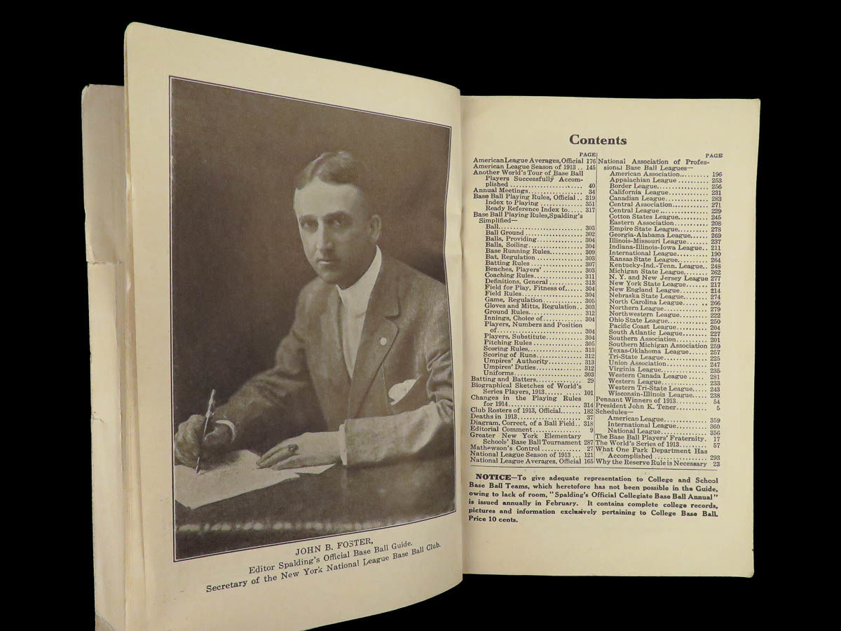 BIBLIO | Spalding’s official Athletic library baseball guide. 1914 by ...