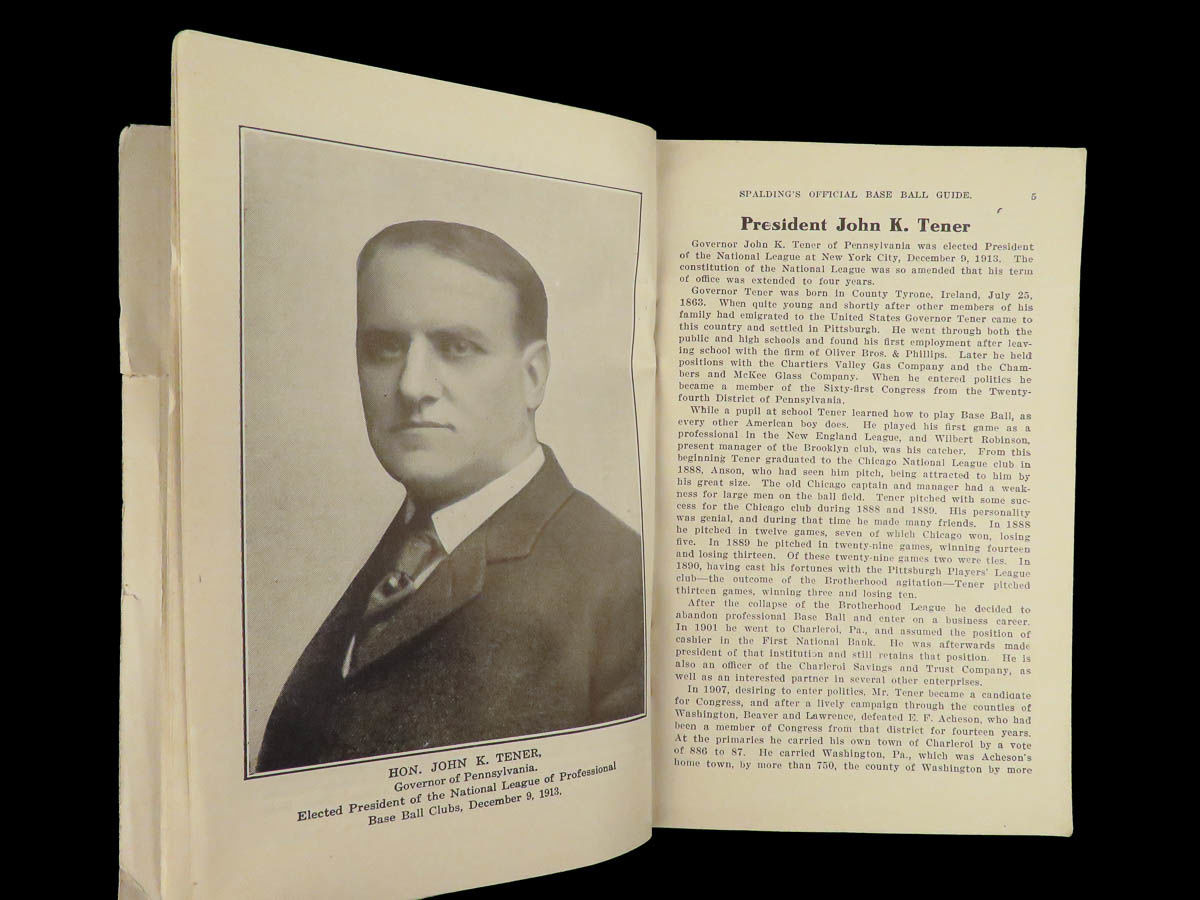 BIBLIO | Spalding’s official Athletic library baseball guide. 1914 by ...