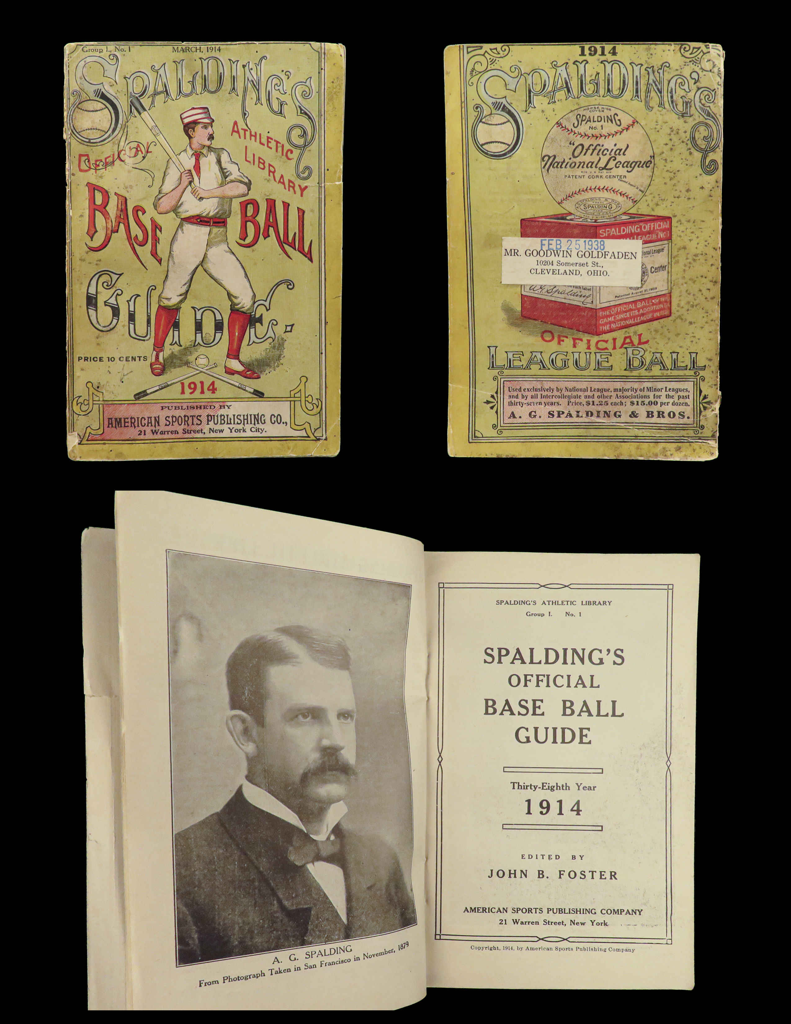 BIBLIO | Spalding’s official Athletic library baseball guide. 1914 by ...