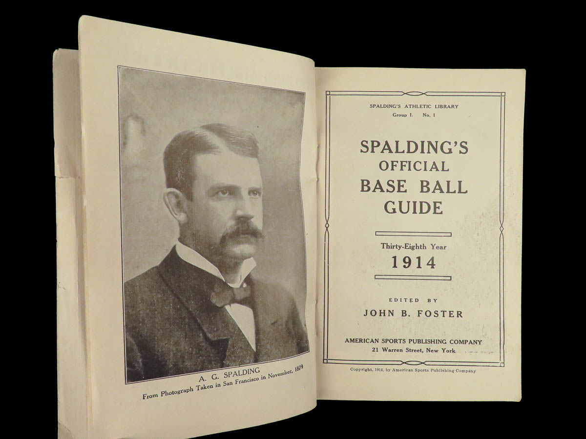 Spalding’s official Athletic library baseball guide. 1914 by American ...