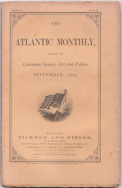 A Vintage Issue of the Atlantic Monthly Magazine for September 1865 by ...