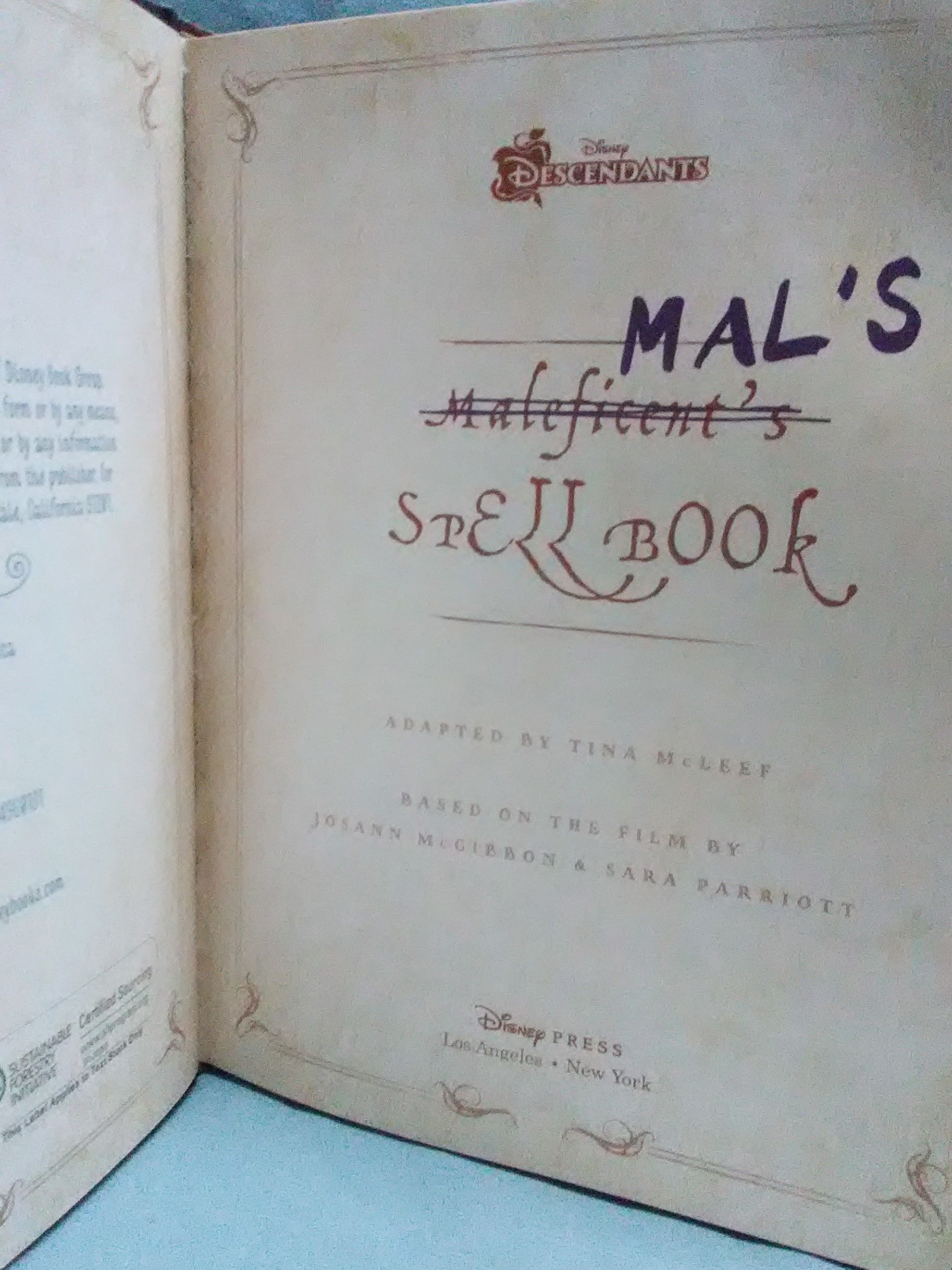 Descendants: Mal's Spell Book by Disney Book Group - Hardcover - 2015-07 - from Nathan Books ...