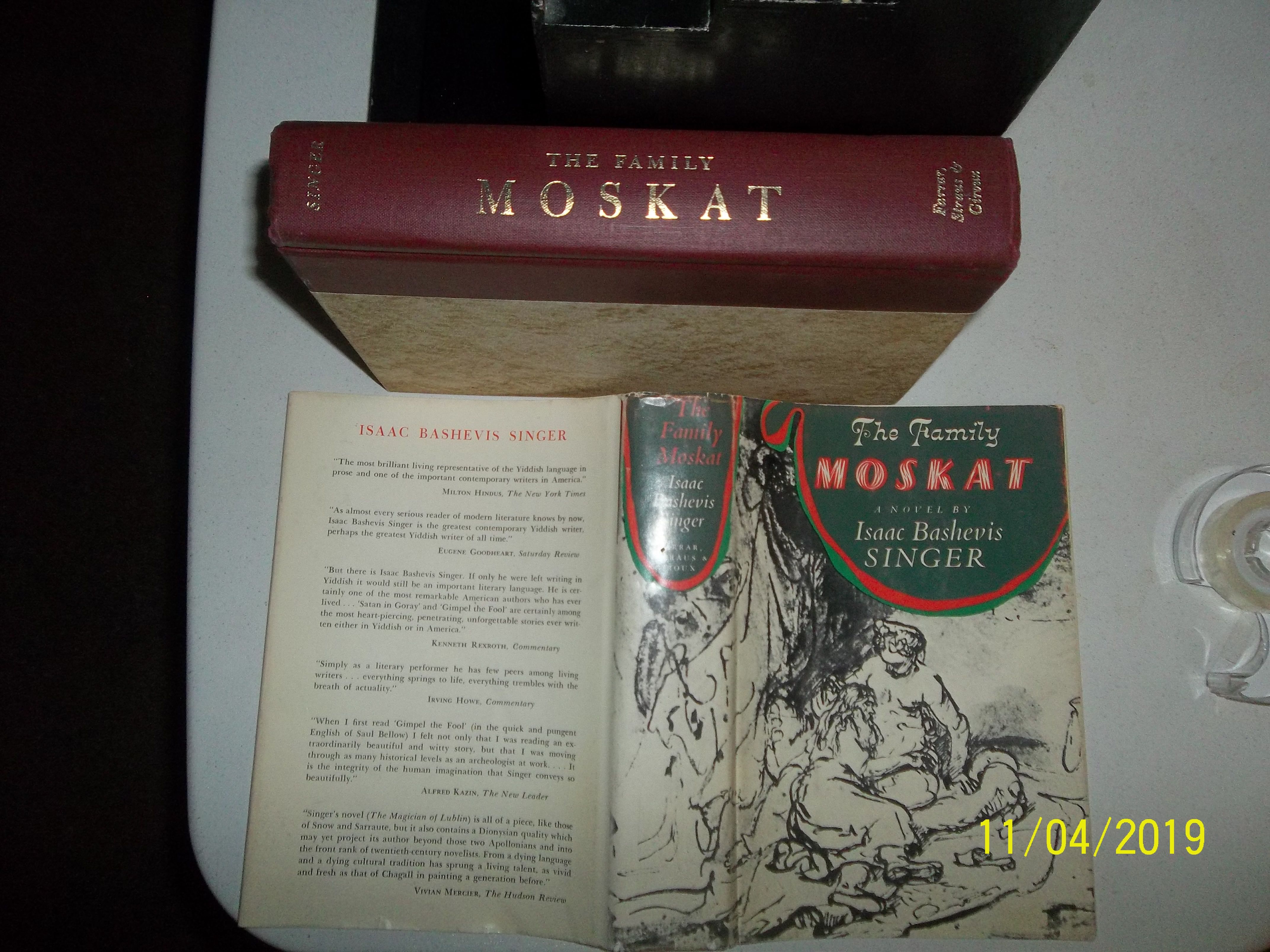 The Family Moskat by Isaac Bashevis Singer - First Edition - 1950 ...