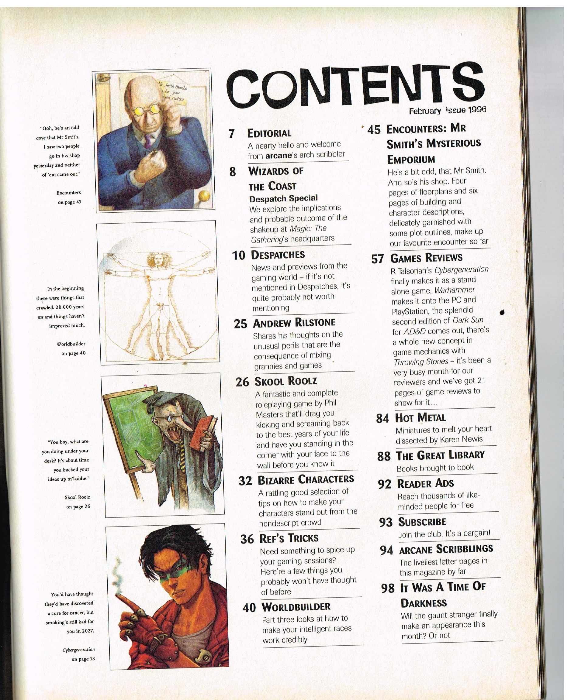 arcane magazine 3 with Skool Roolz rpg feb1996 | Future | 9771360747003 ...