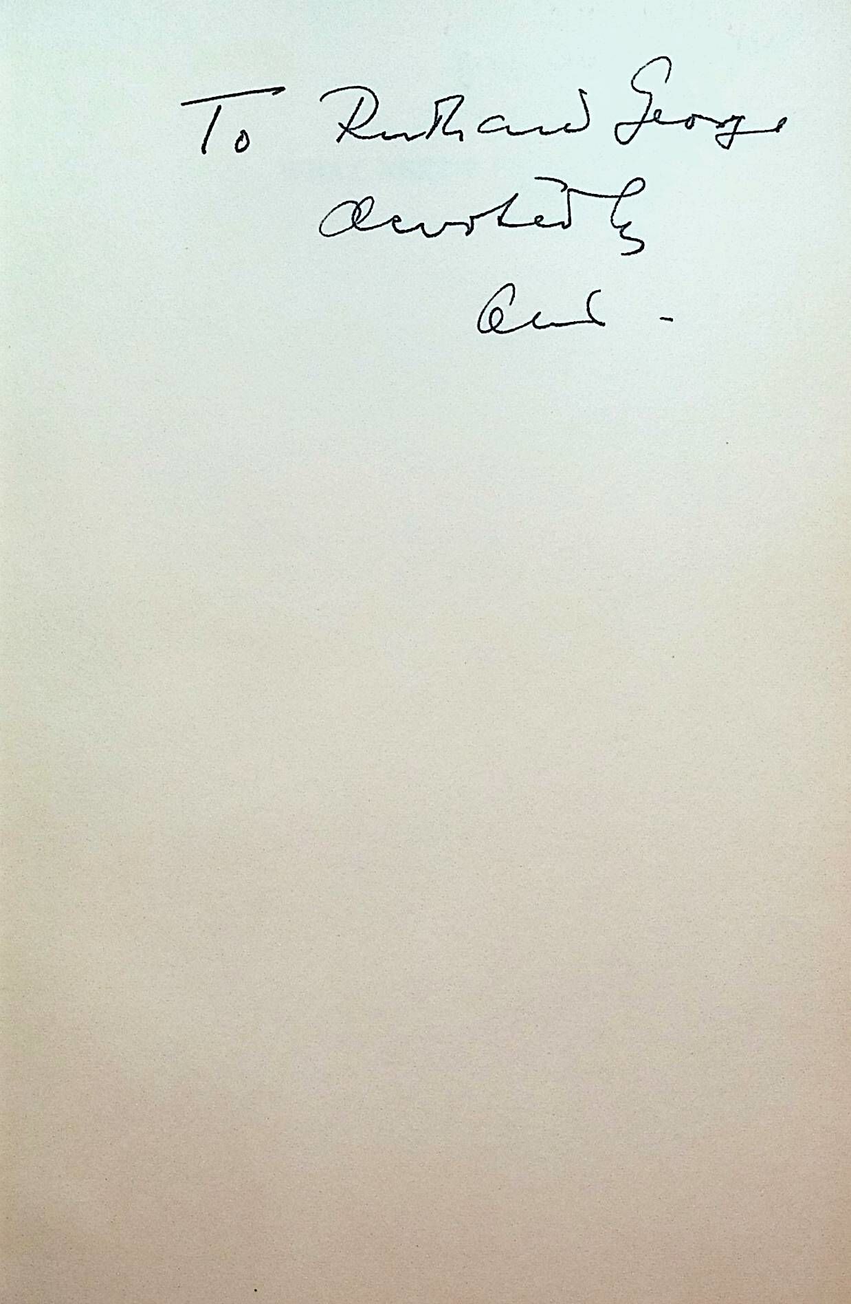 SIGNED NOBELIST TO NOBELIST. What Next? by Szent-Gyorgyi, Albert ...