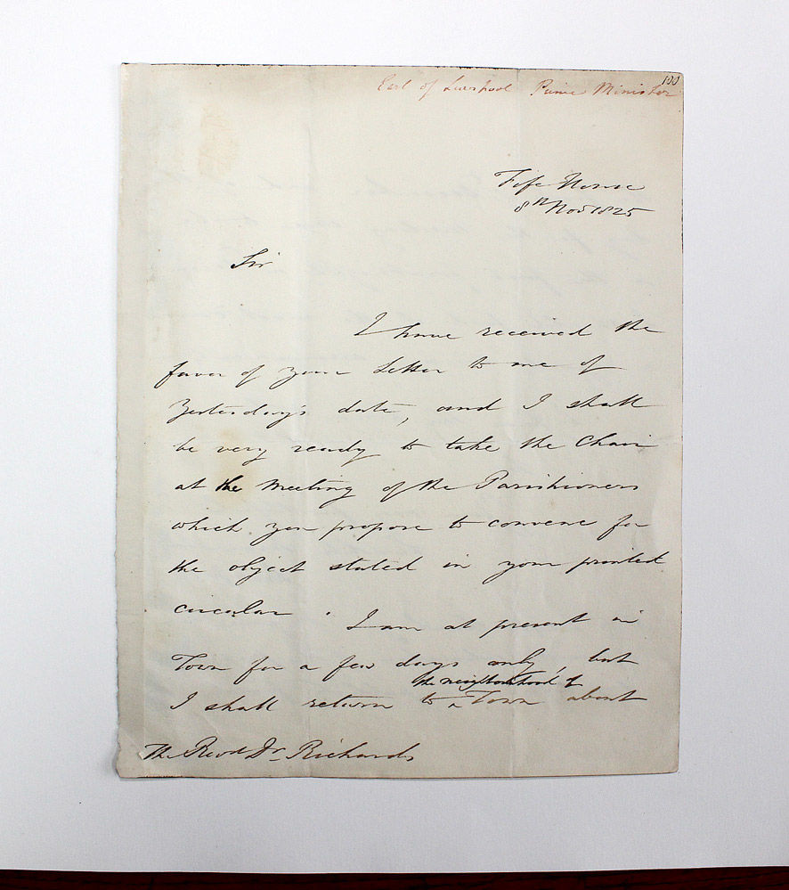 An Original Letter Hand Written and Signed by Prime Minister Robert ...