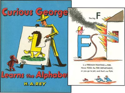 BIBLIO | CURIOUS GEORGE LEARNS THE ALPHABET by REY, H.A