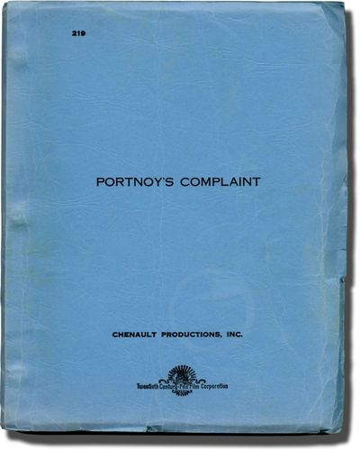 Portnoy's Complaint (Original screenplay for the 1972 film) by Philip ...