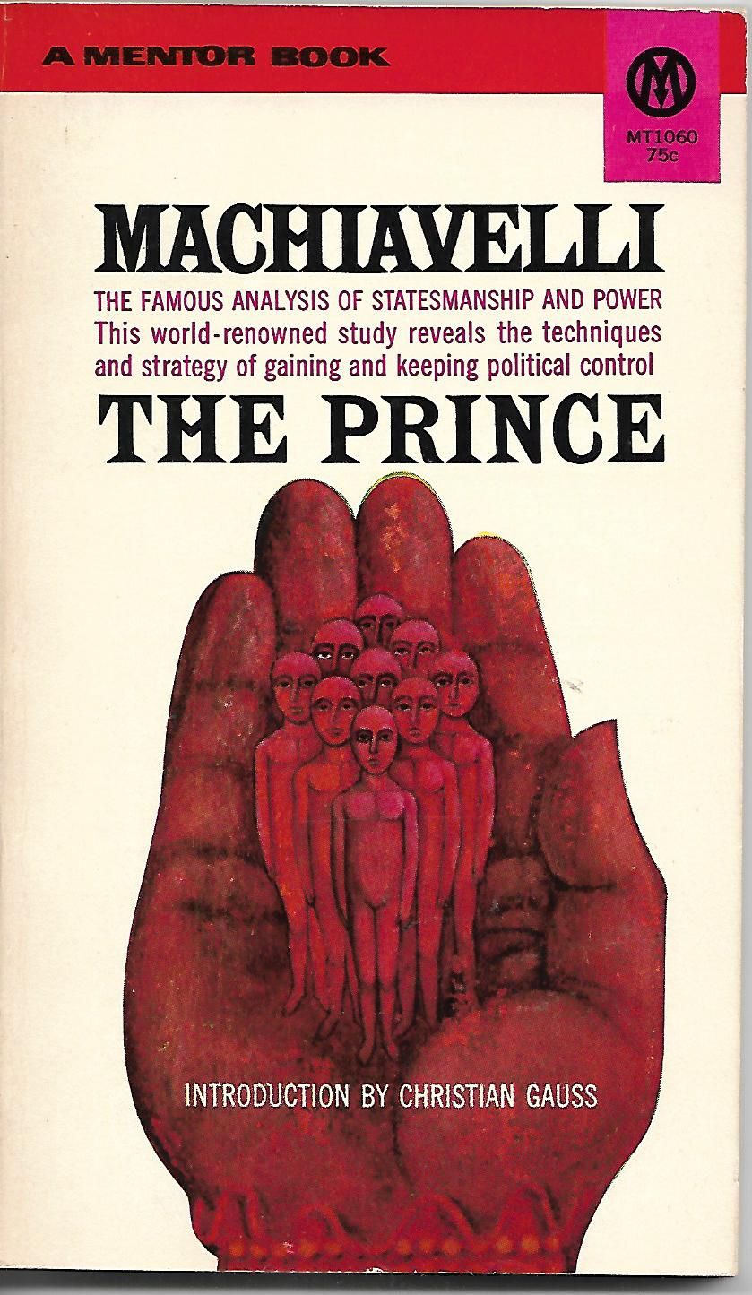 Niccolo Machiavelli The Prince Original Cover
