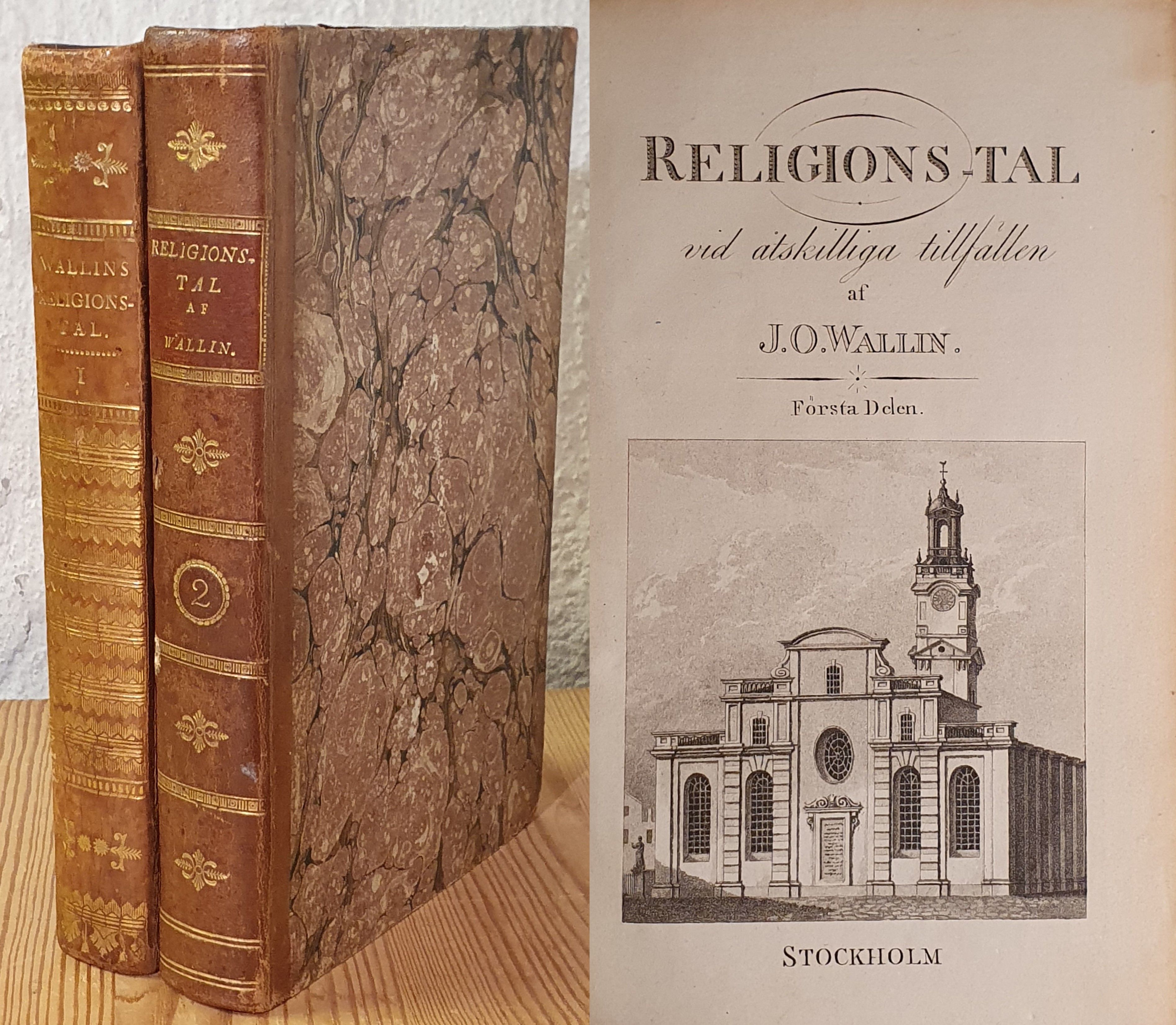 Religions-tal vid åtskilliga tillfällen. by Wallin, Johan Olof ...