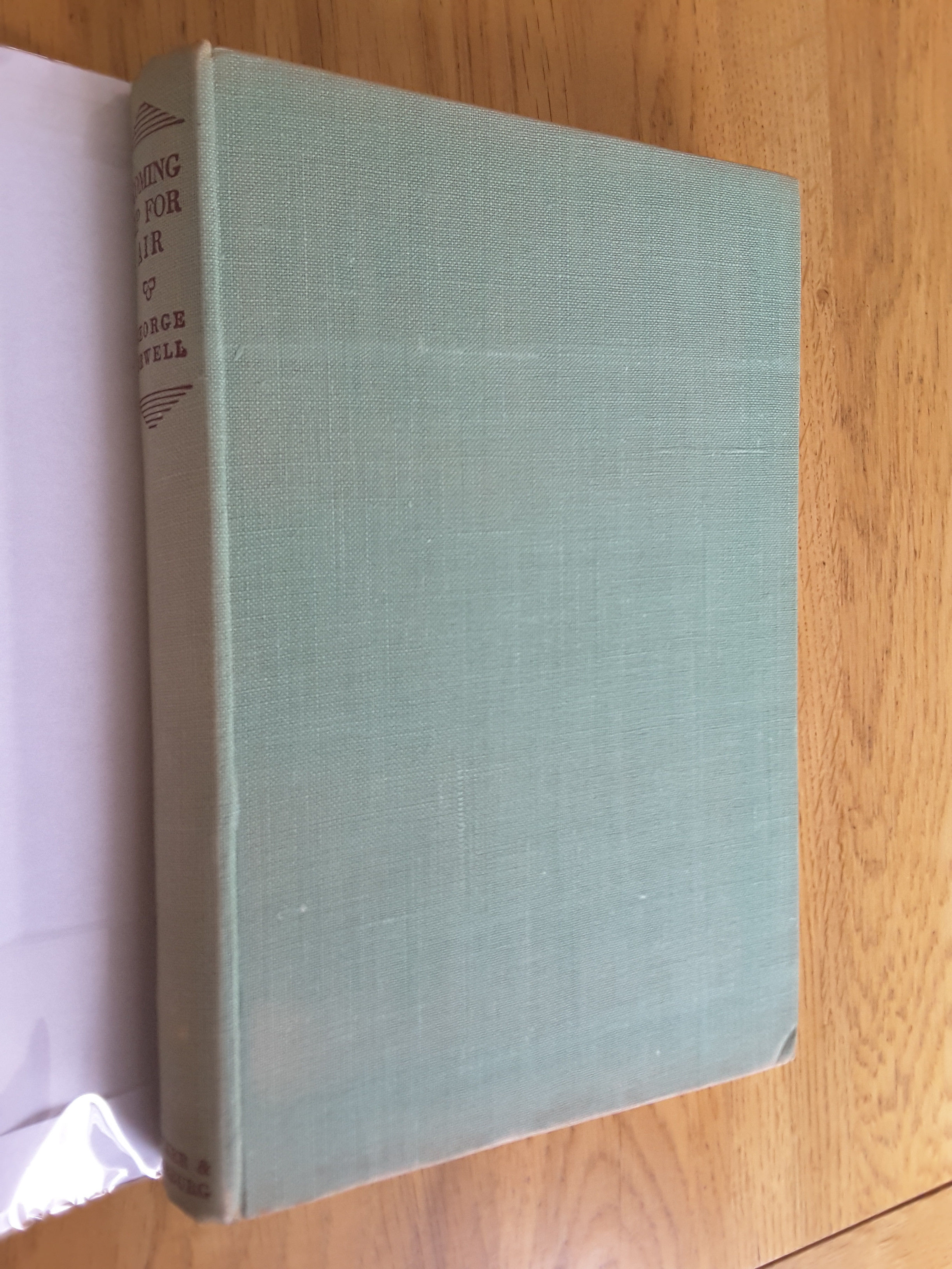 BIBLIO | Coming Up For Air by George Orwell | Tight. | 1948 | Secker ...